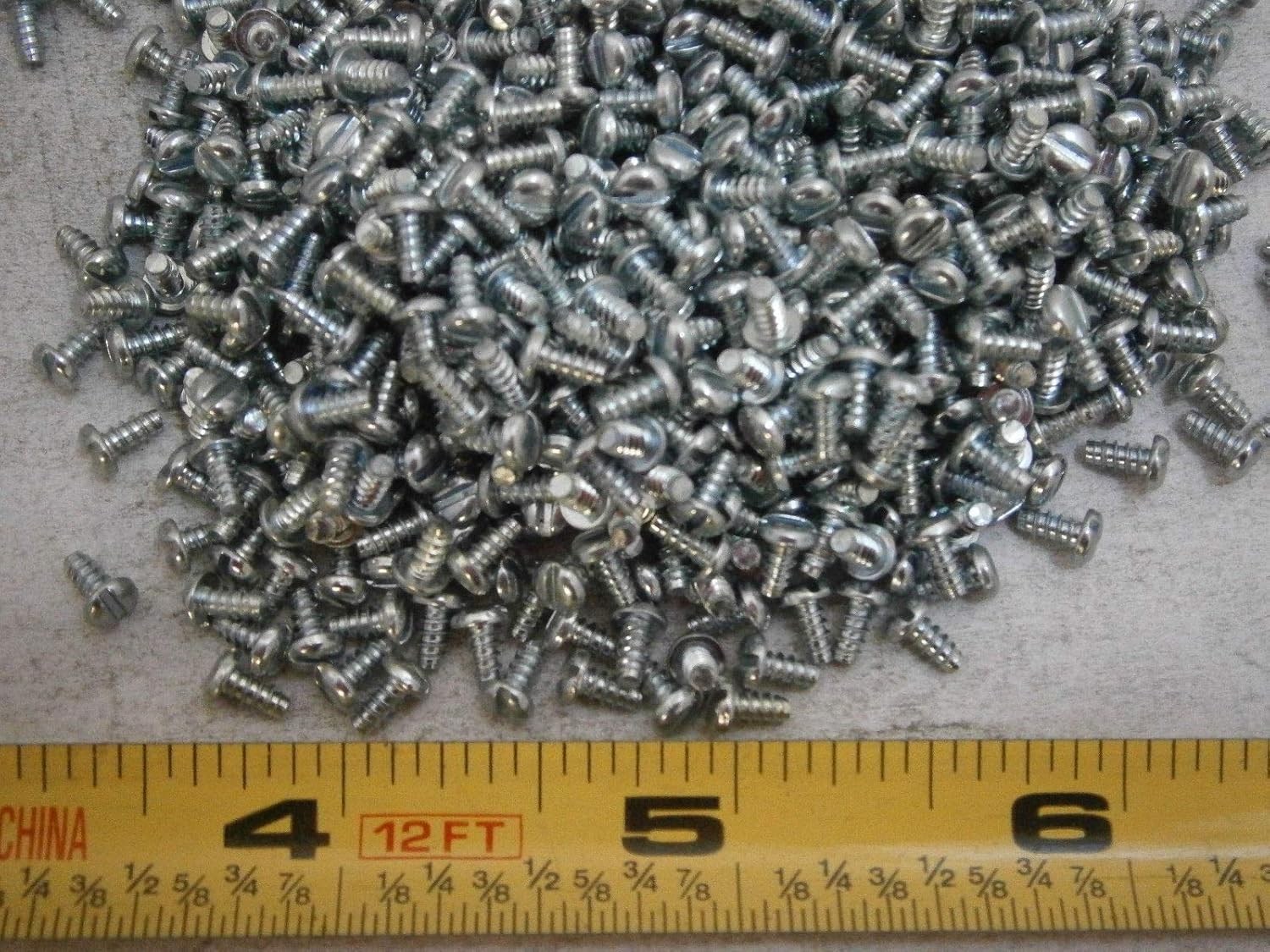 Tapping Screws #2 x 3/16" Slotted Pan Head Type B Steel Zinc Lot of 100 ...