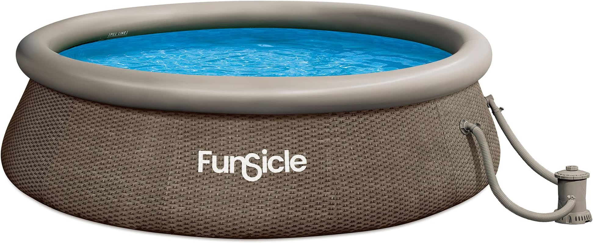 Amazon.com: Funsicle Sea Thru Quickset Round Inflatable Ring Top ...