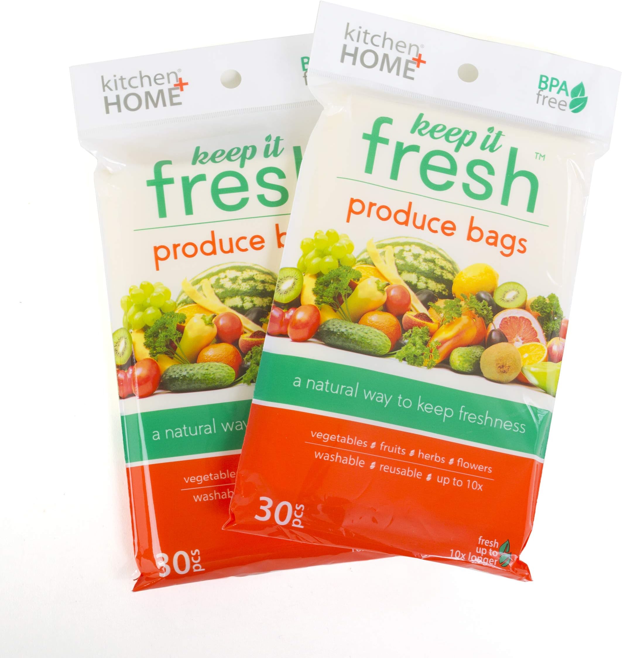 Amazon.com: Produce Pouch 30-Pack (15M, 15L) - Reusable Produce Bags ...