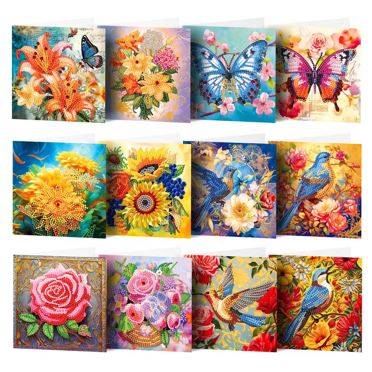 ycyingcheng 5D DIY Diamond Painting Greeting Cards Kit, DIY Greeting ...