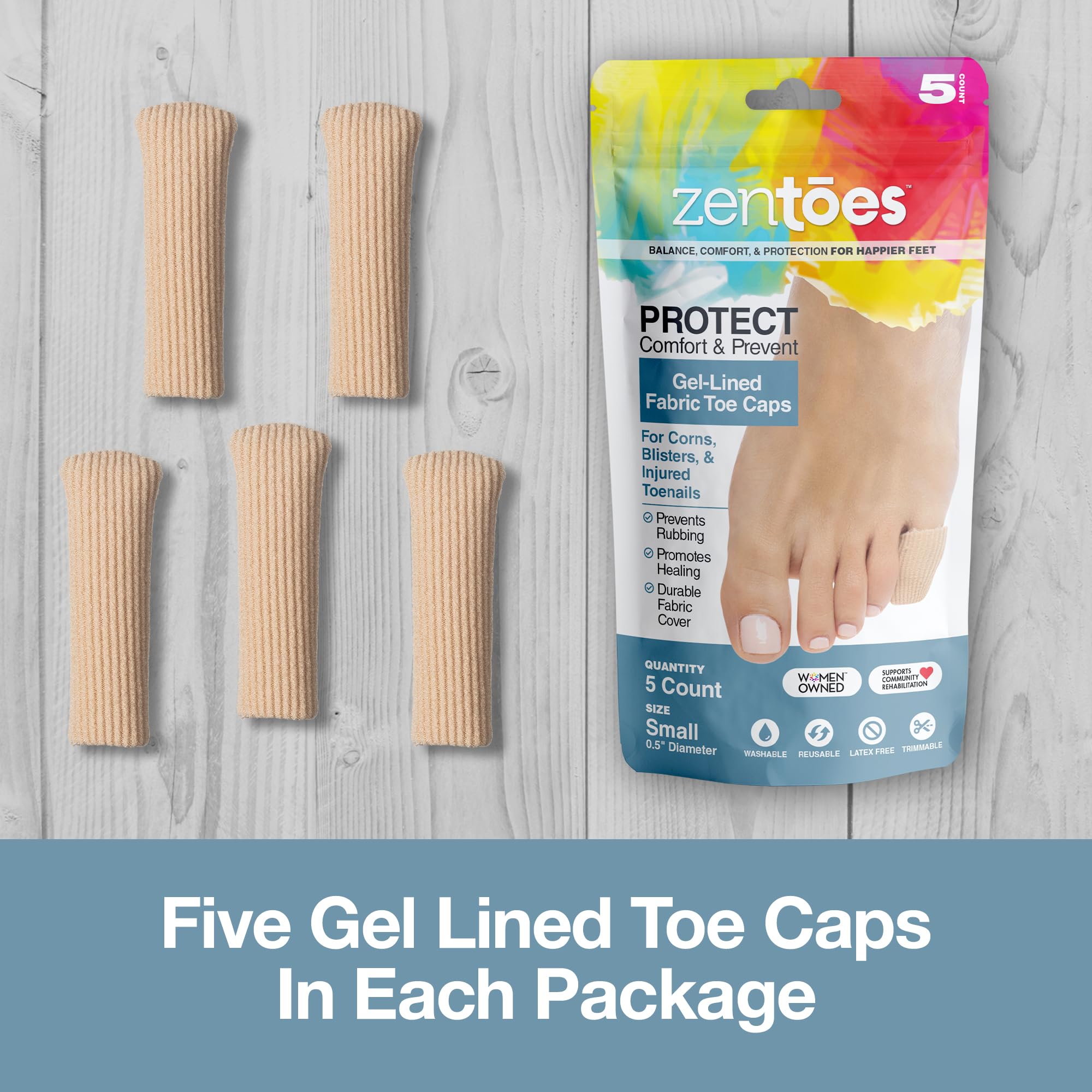 Snapklik.com : ZenToes Fabric Toe Protectors Promotes Skin Hydration ...