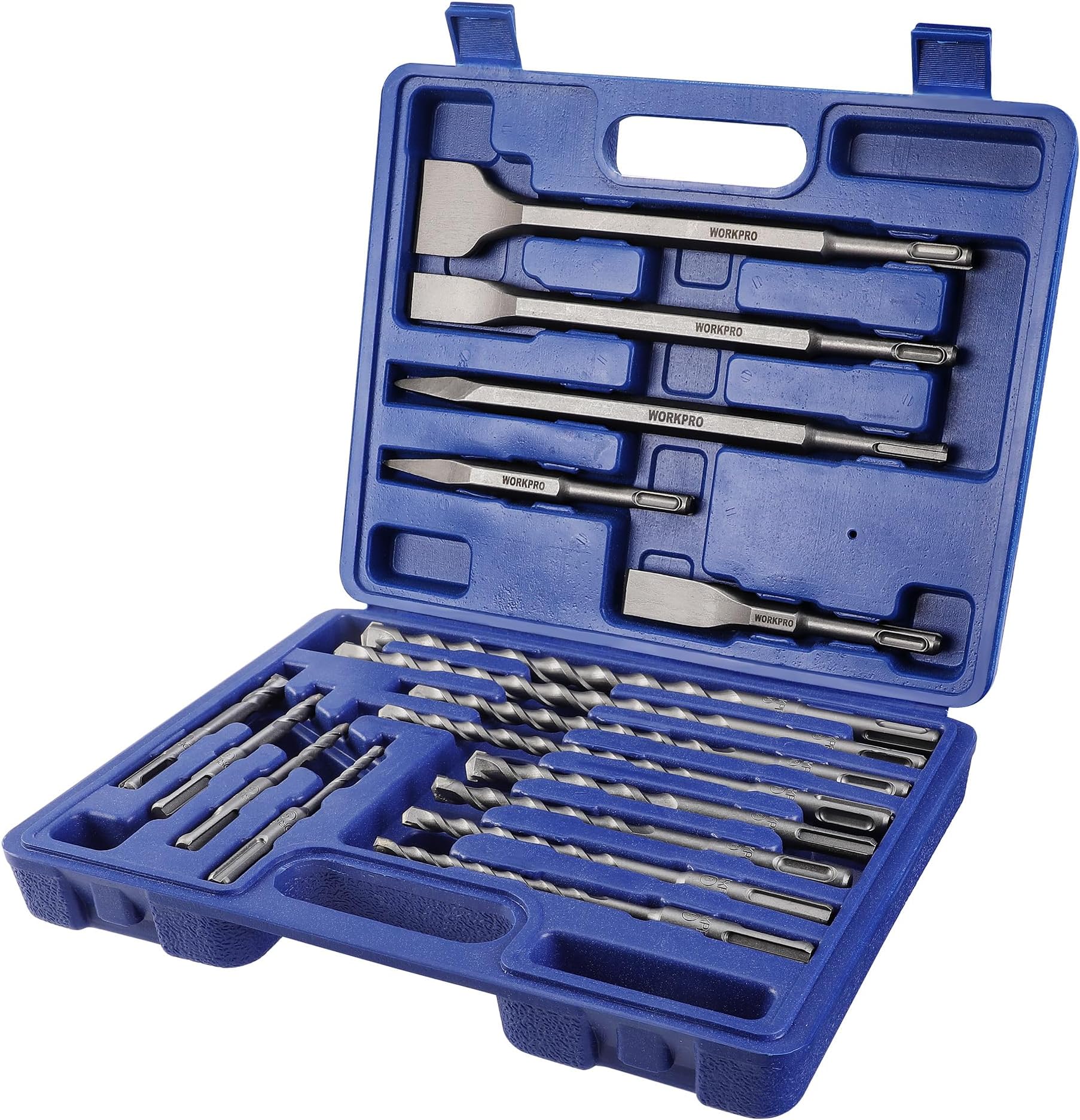 SDS-Plus Drill bit Set | Hammer Drill Set | 7-Piece | 4 Solid Carbide ...