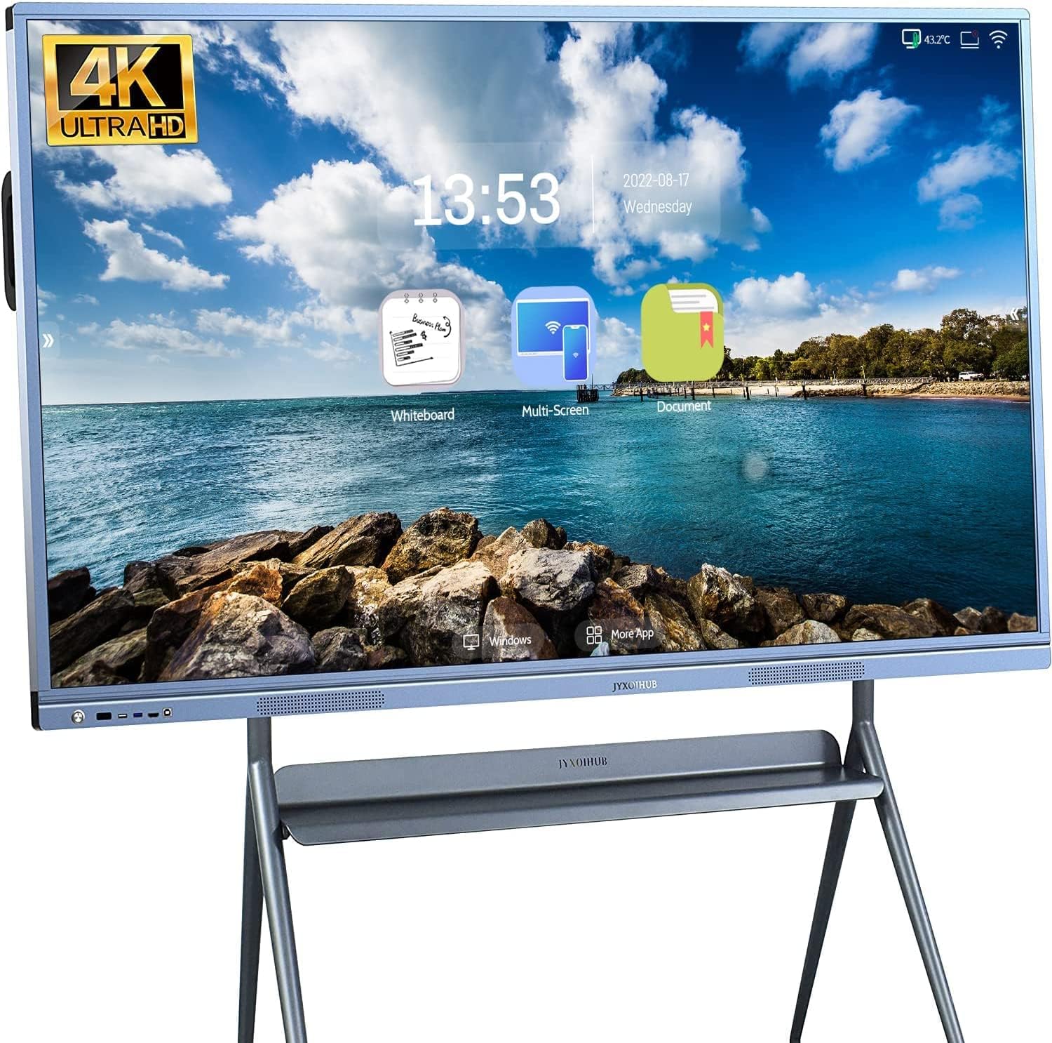 Smart Board Collaboration Hub, JYXOIHUB 55 Inch 4K UHD Digital Electronic Whiteboard Built in ...