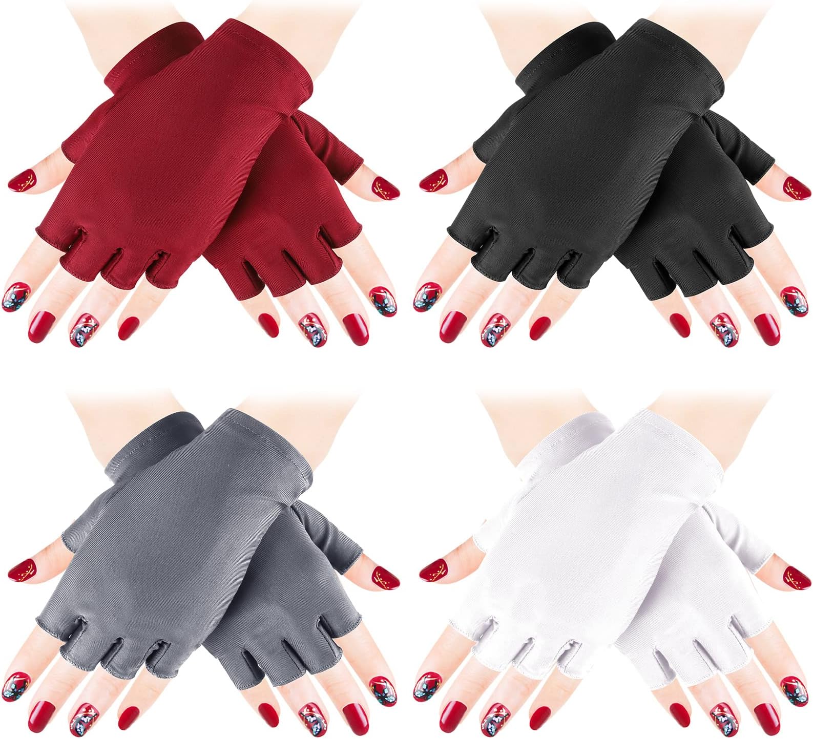 Amazon.com : NXJ INFILILA UV Gloves for Nails, Anti UV Light Gloves for ...