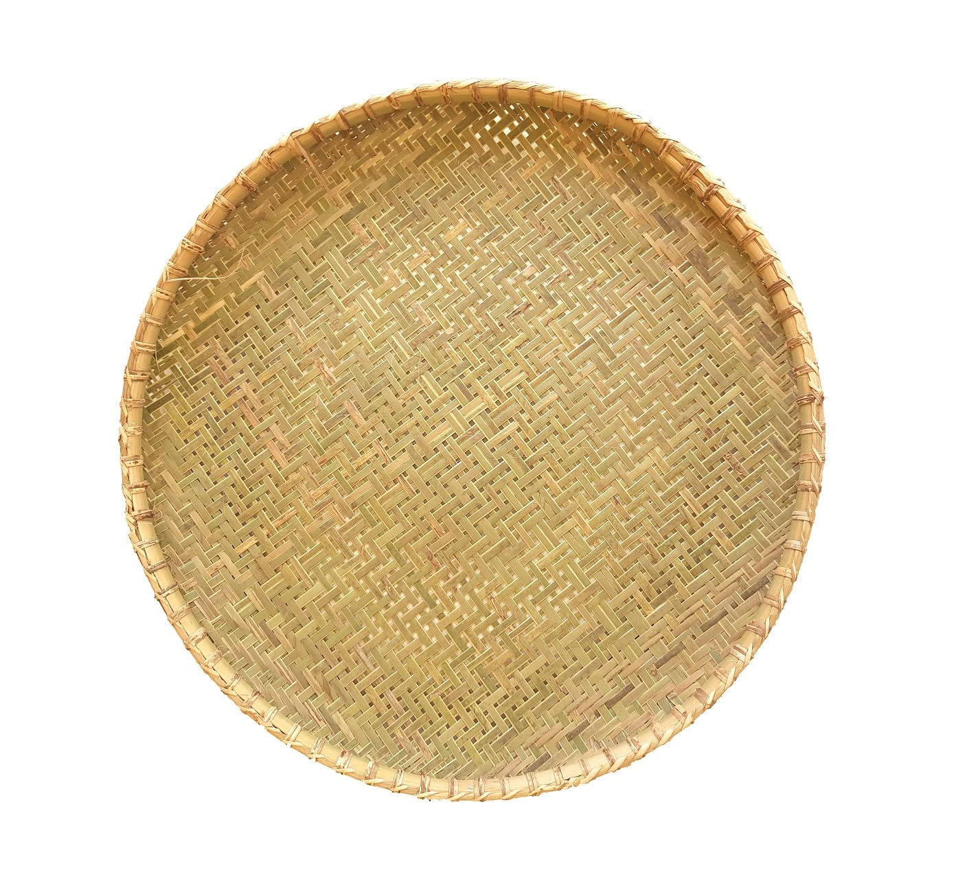 Das Departmental Store Bamboo Wood & Cane Sieve, Round Chalni Thali ...