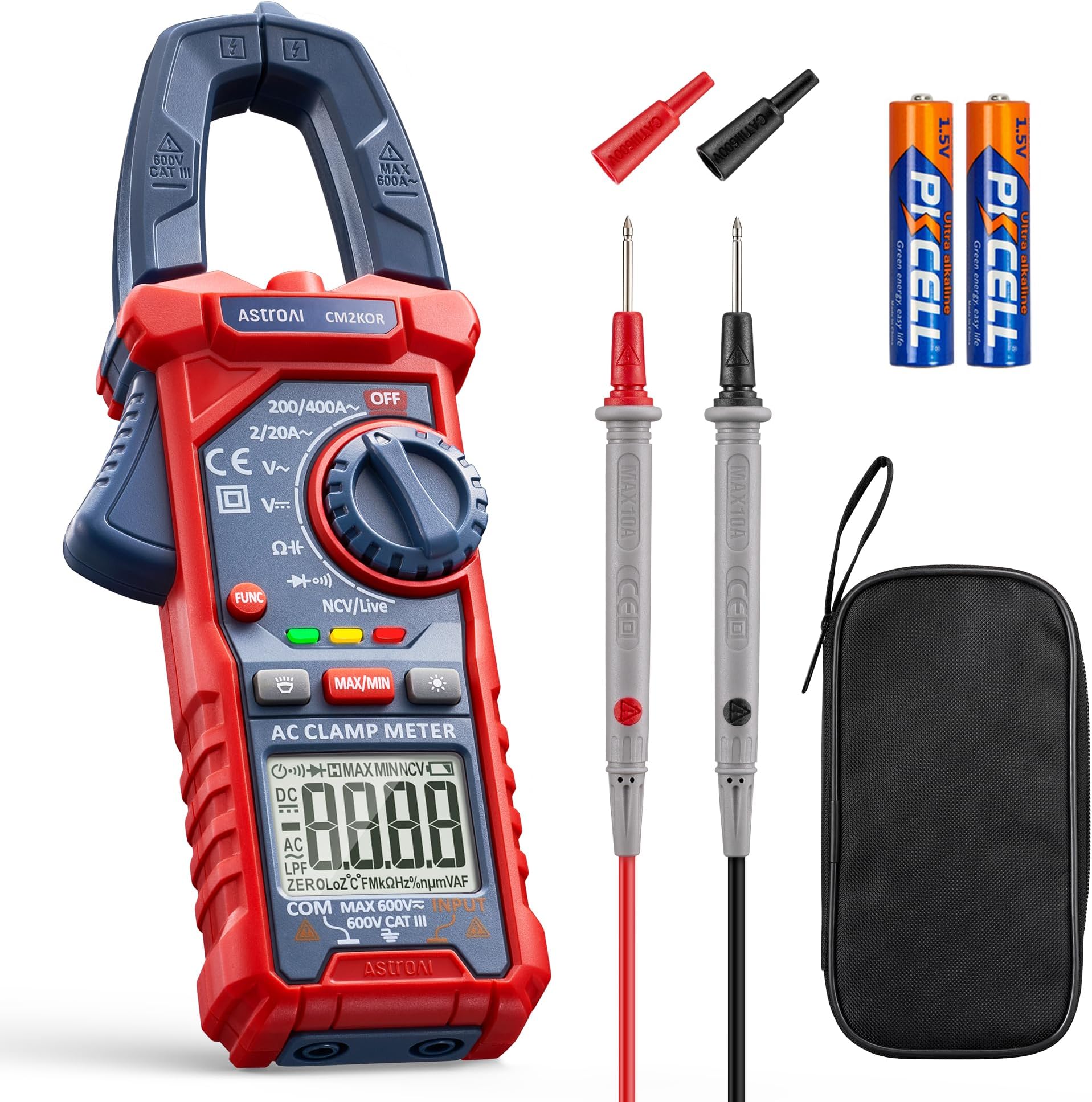 Truper MUT-202, Multímetro para mantenimiento industrial con gancho ...