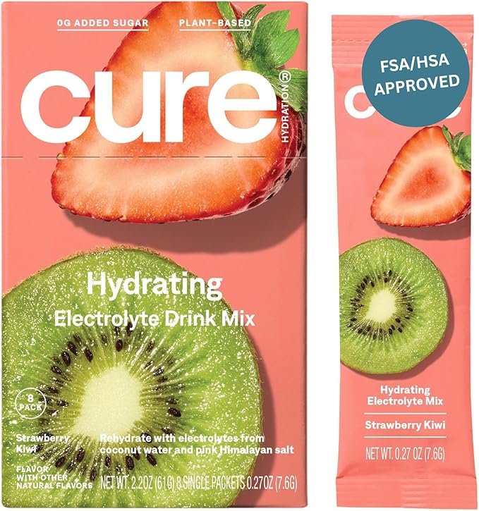 Amazon.com: Cure Hydrating Plant Based Electrolyte Mix | FSA & HSA ...