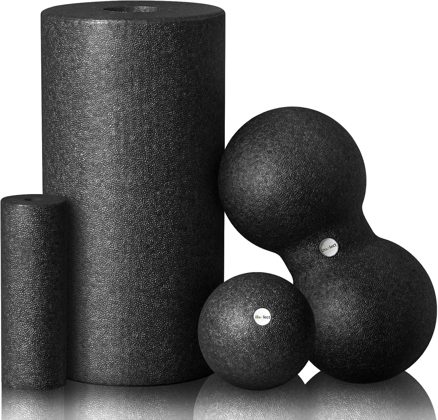 HBselect Faszienrolle Faszienball Duoball Faszien Set Wirbelsäule ...