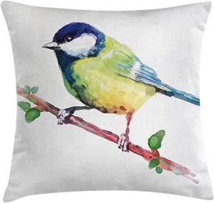 Amazon.com: Ambesonne Animal Throw Pillow Cushion Cover, Watercolor ...