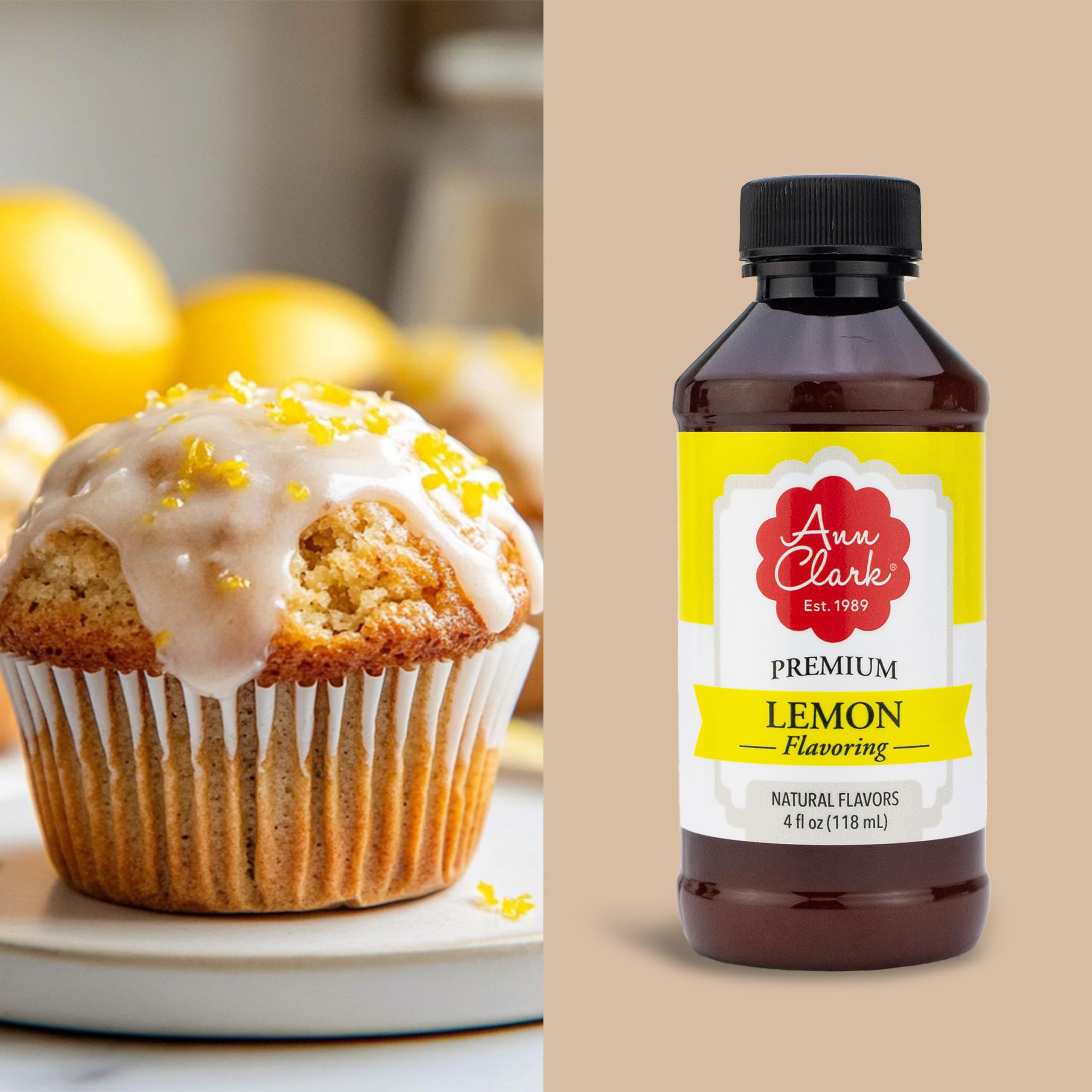 Amazon.com: Ann Clark Premium Lemon Emulsion, Natural Lemon Flavoring ...
