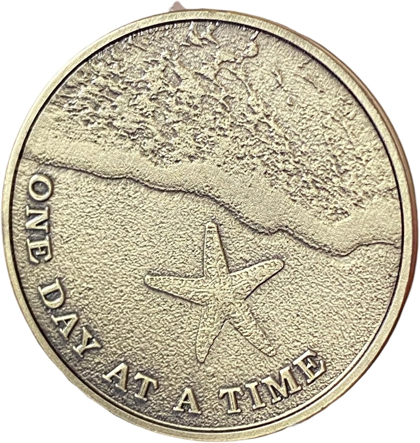 Amazon.com: Starfish One Day at A Time Beach Scene Medallion Serenity ...