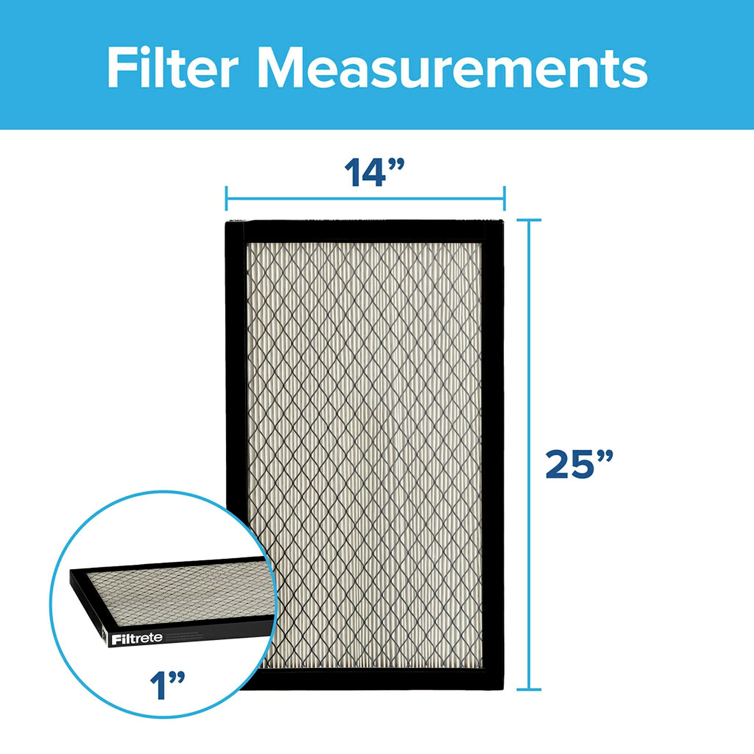 Snapklik.com : 14x25x1 Air Filter, MPR 2800, MERV 14, Healthy Living Ultrafine Particle ...
