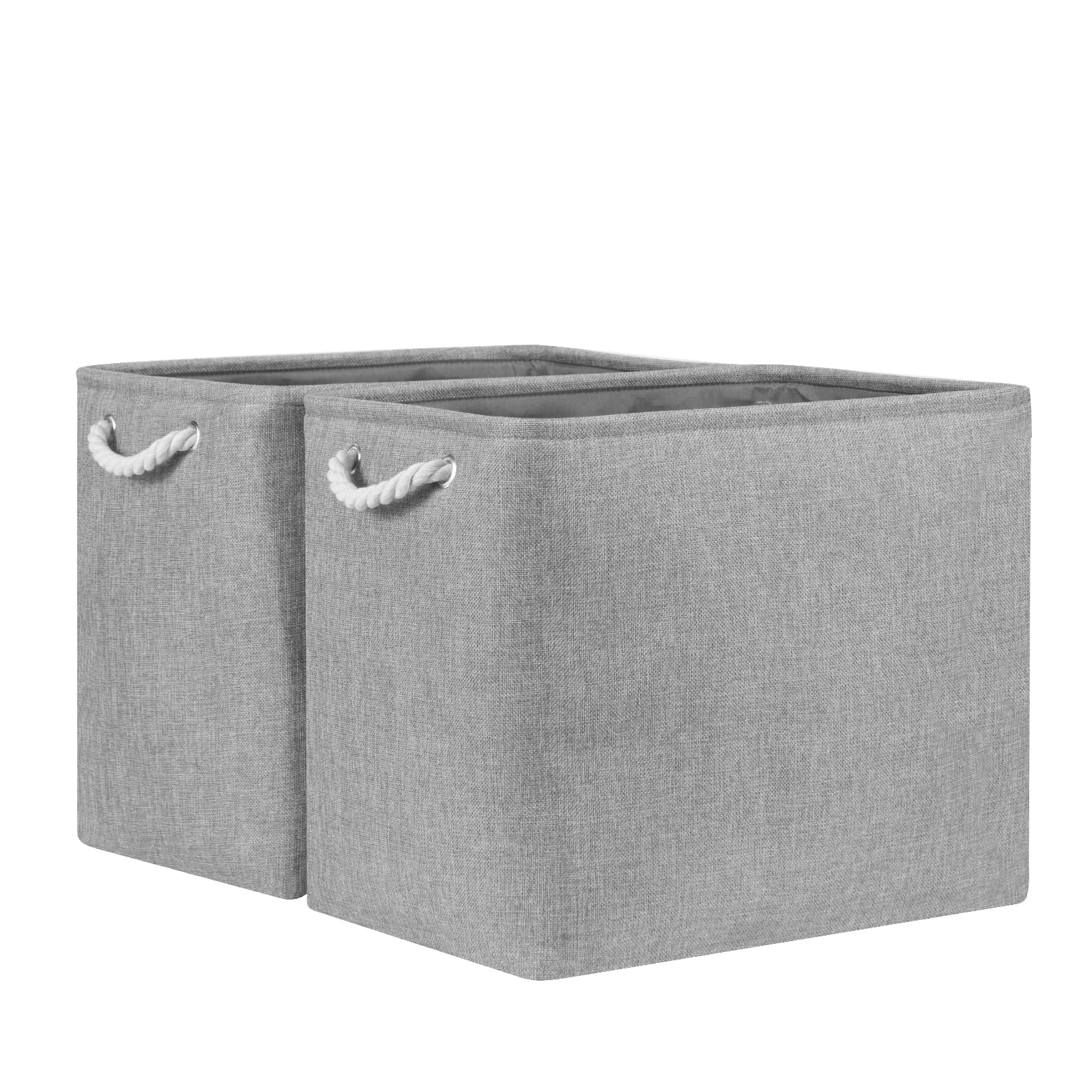 Bidtakay Collapsible Storage Bins for Clothes Large Grey Storage ...