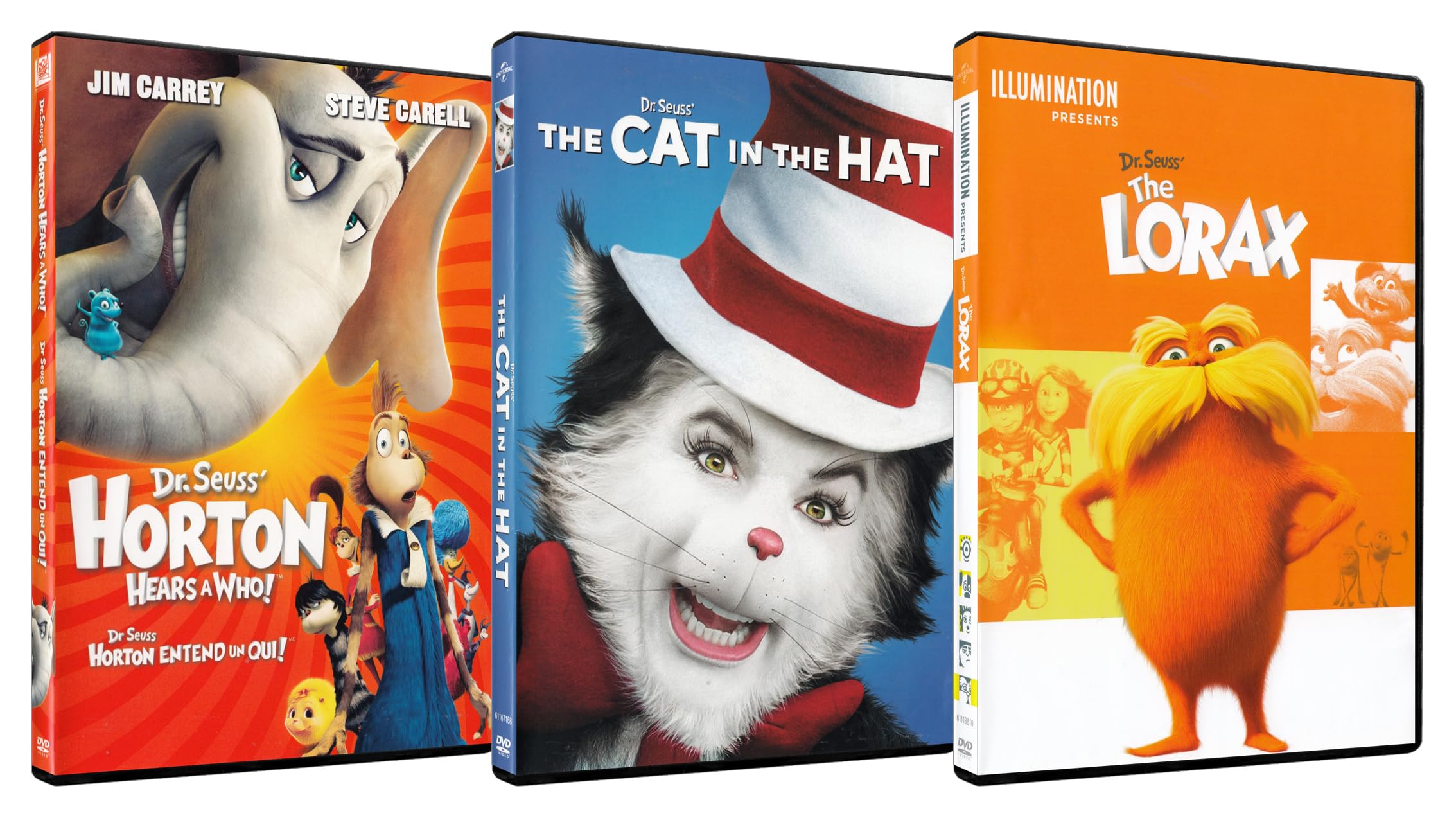 Amazon.com: The Cat in the Hat / Dr. Seuss Hears A Who! / The Lorax (3 ...