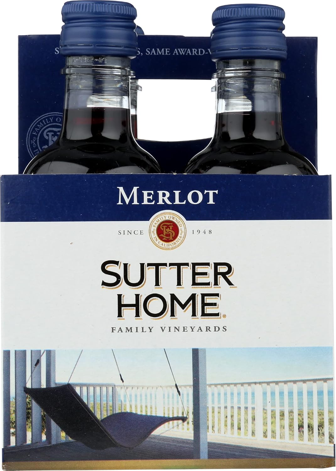 Sutter Home Merlot Red Wine, 187mL Wine Bottles (4 Pack) at Amazon's ...