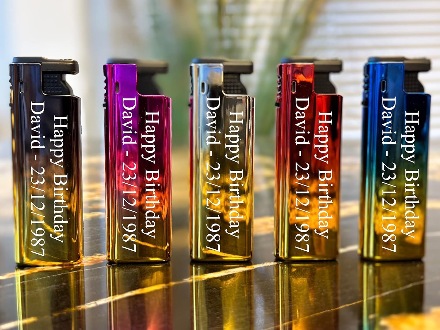 Limited Edition - Deep Laser Engraved Personalised Chrome Gradient ...