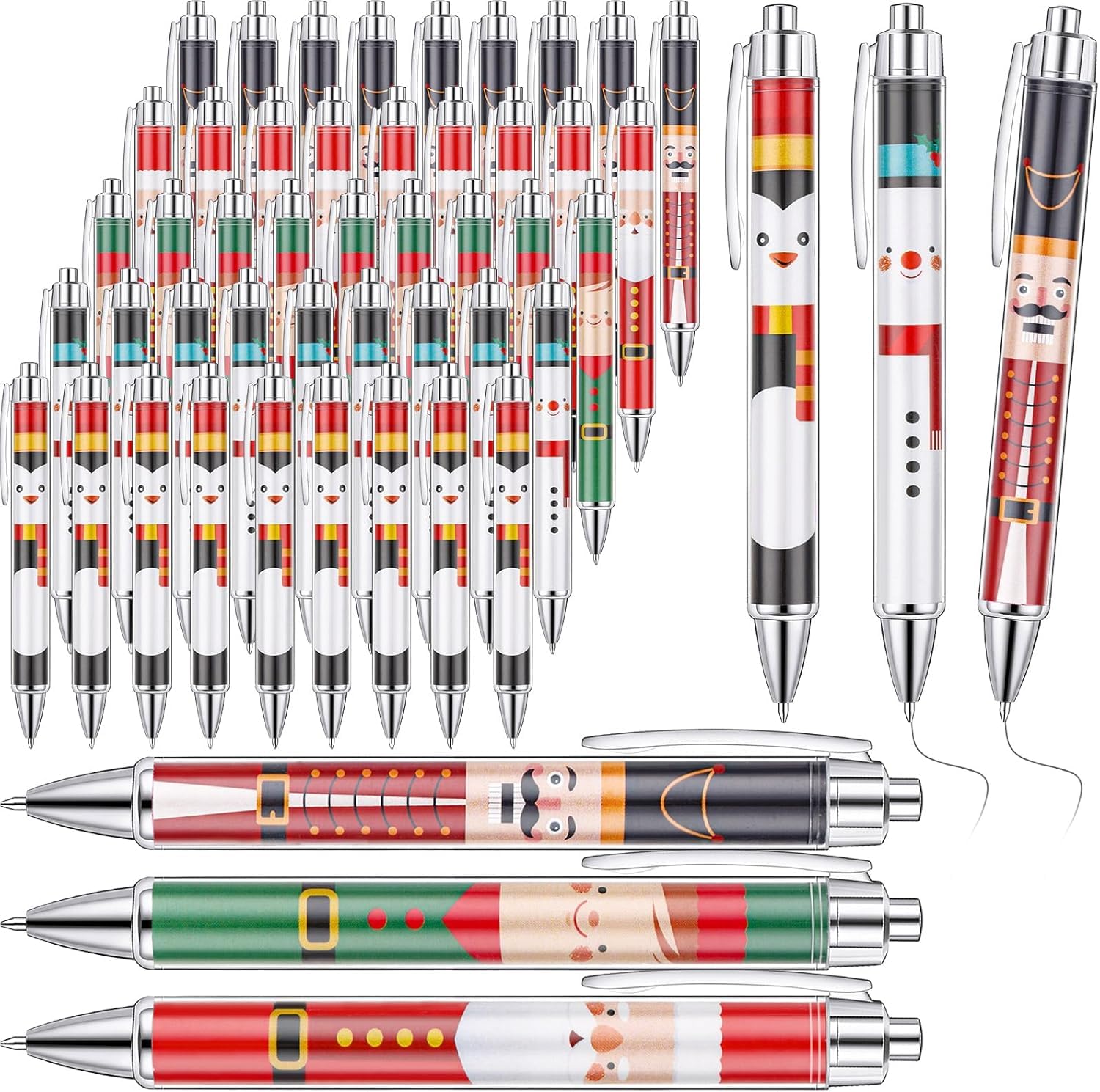 KAHEIGN 45Pcs Christmas Gel Ink Pens, 5 Styles Retractable Ballpoint ...