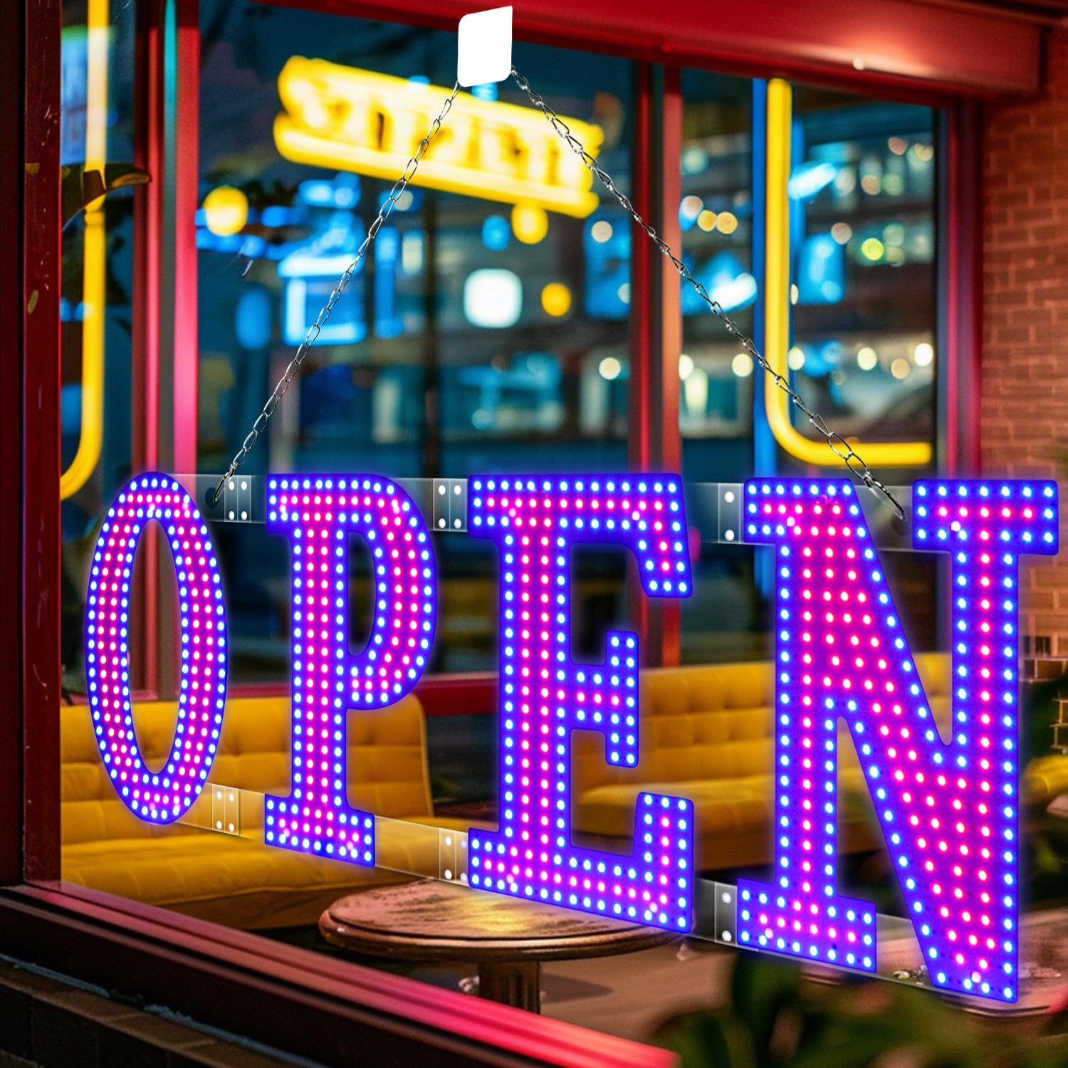 Snapklik.com : Open Sign For Business 40"x14" LED Open Signs Bright ...
