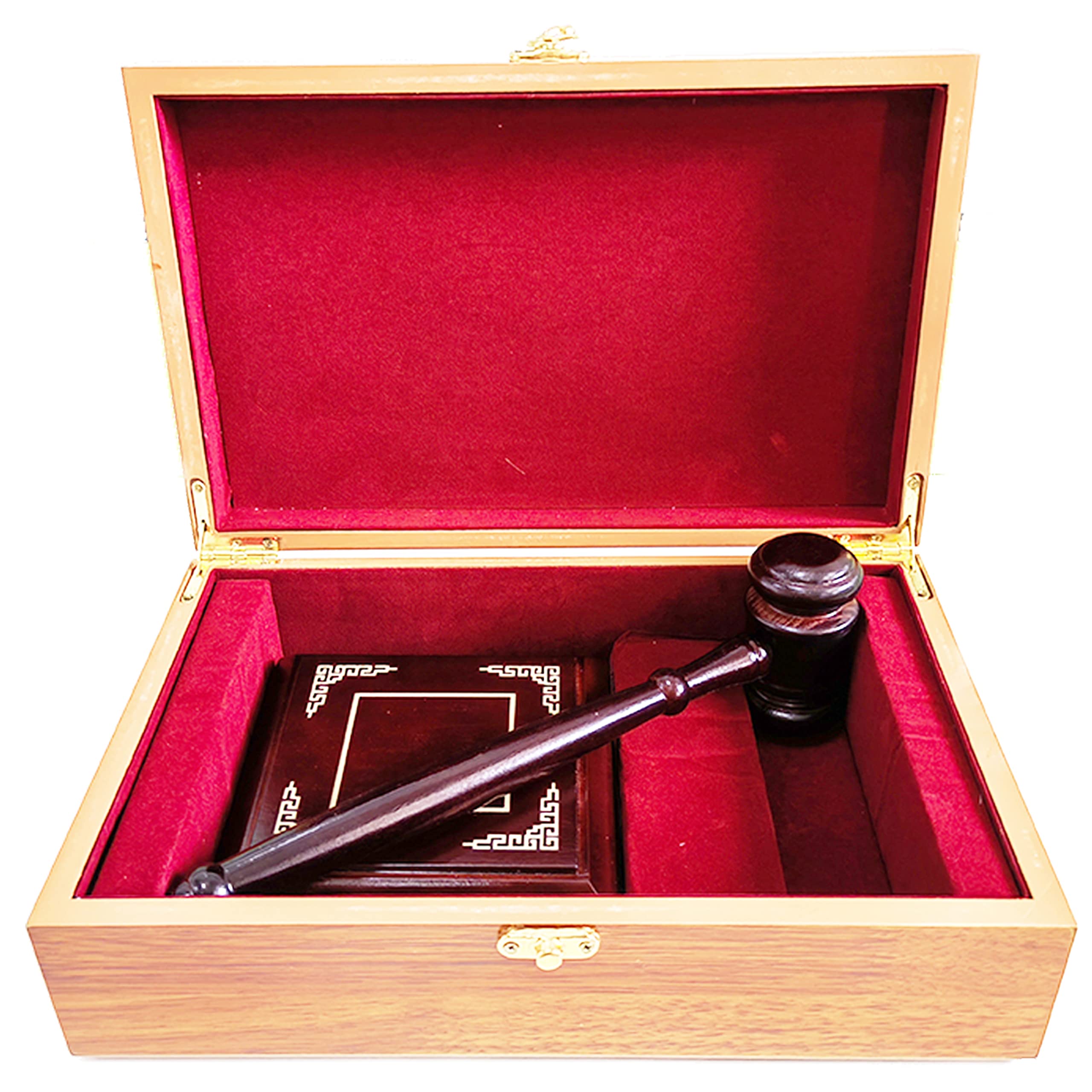 Amazon.com : Deluxe Gavel and Block Set - Perfect Judge's Gift or ...