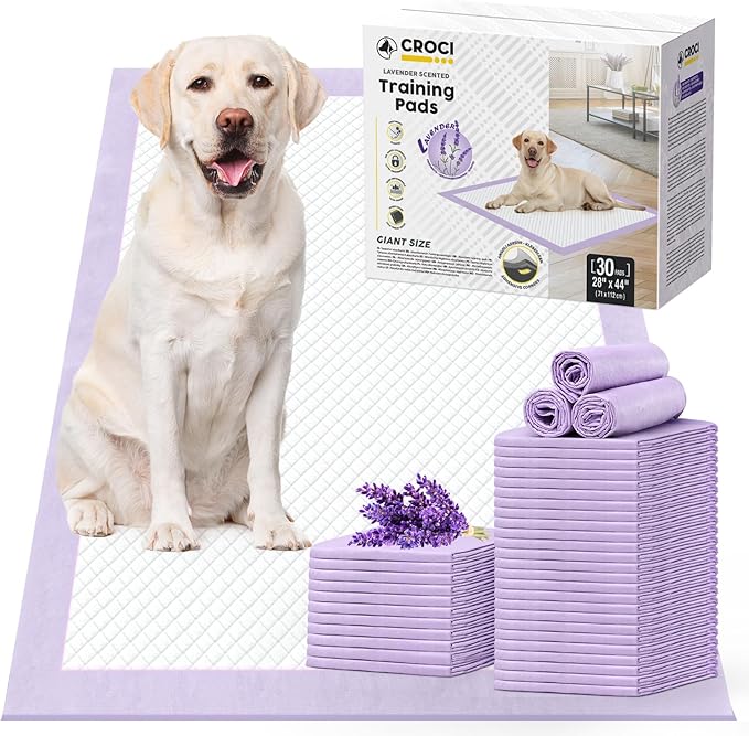 Amazon.com: CROCI Dog Pads Lavender Scented Extra Large 28x44in, Puppy ...