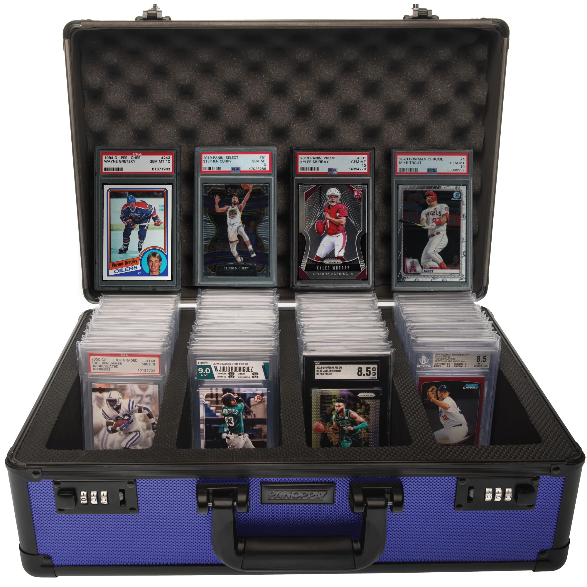 Amazon.com: Panopply 160+ 4 Row Graded Card Case BGS PSA Graded Card ...
