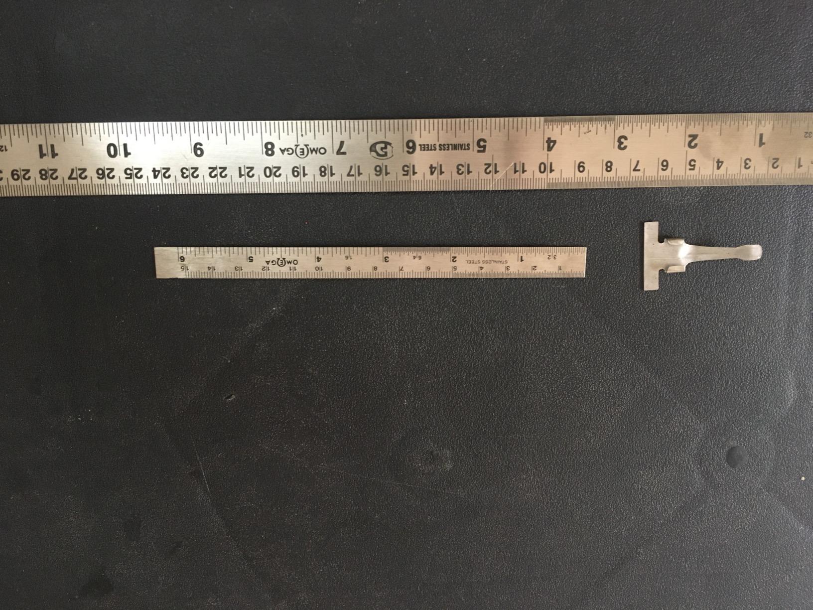 OMEGA 12-inch Stainless Steel Ruler and 6-inch Pocket Scale -Combo Pack ...