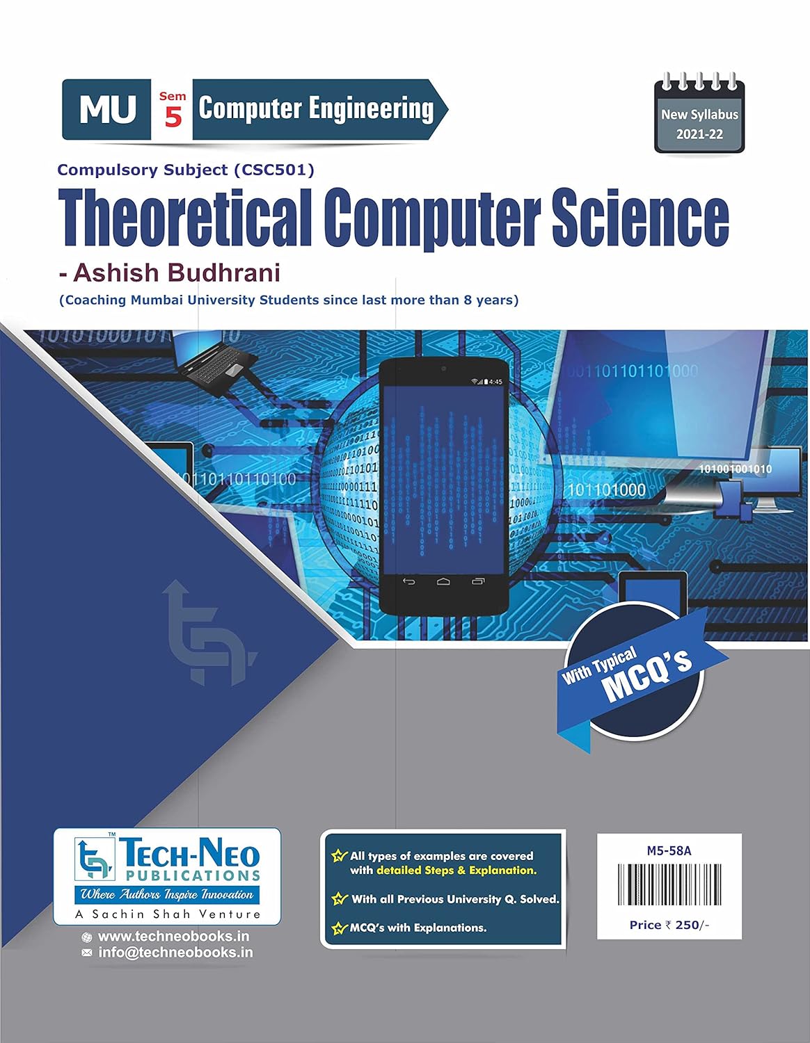 Buy Theoretical Computer Science (Includes Typical MCQ's) For MU Sem 5 ...