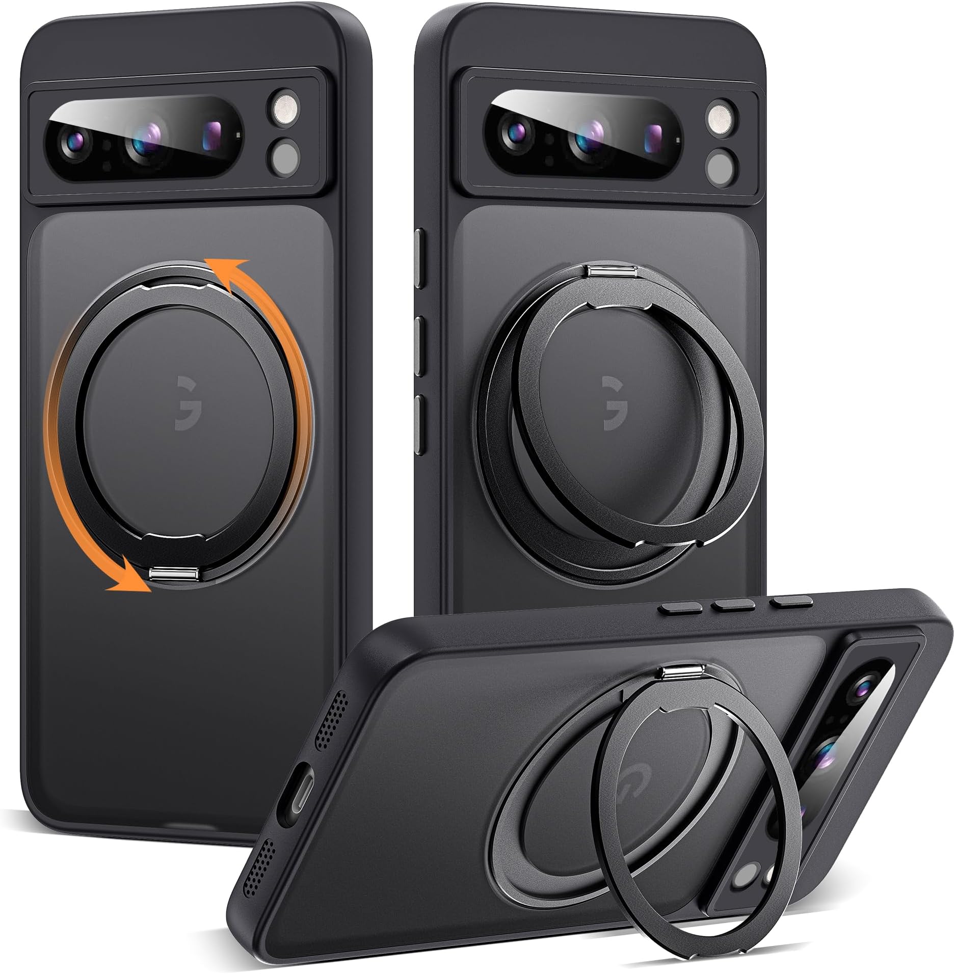 Amazon.com: SKYLMW for Google Pixel 8 Pro Case with 360° Rotatable ...