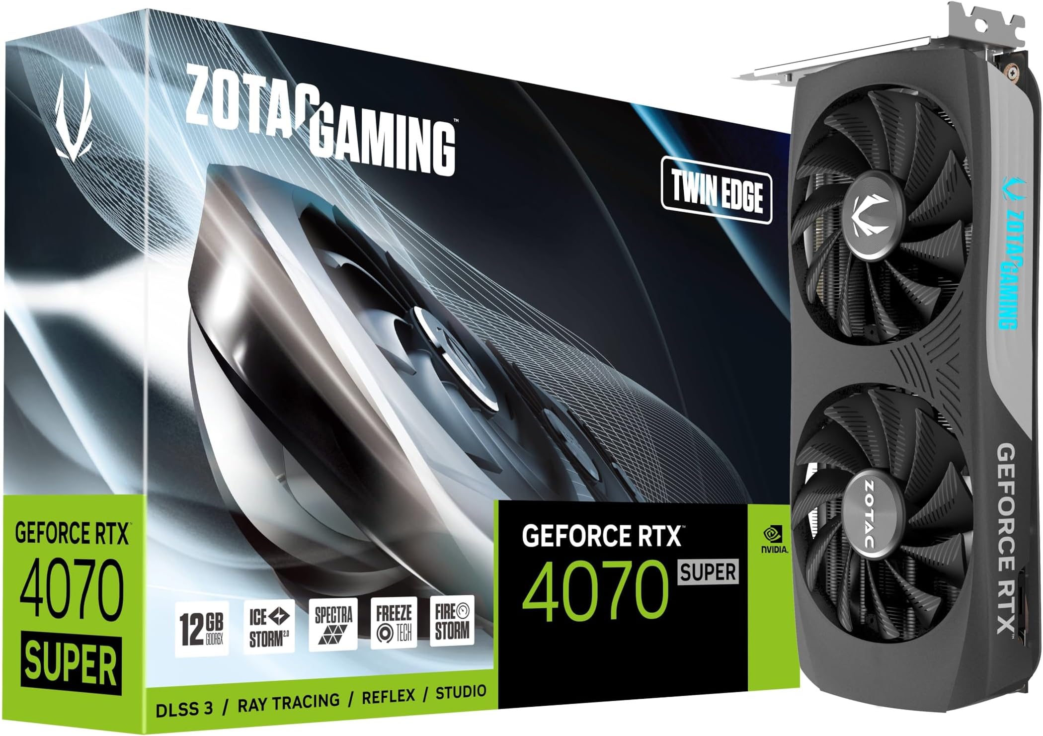 Amazon.com: ZOTAC Gaming GeForce RTX 4070 Super Twin Edge DLSS 3 12GB ...