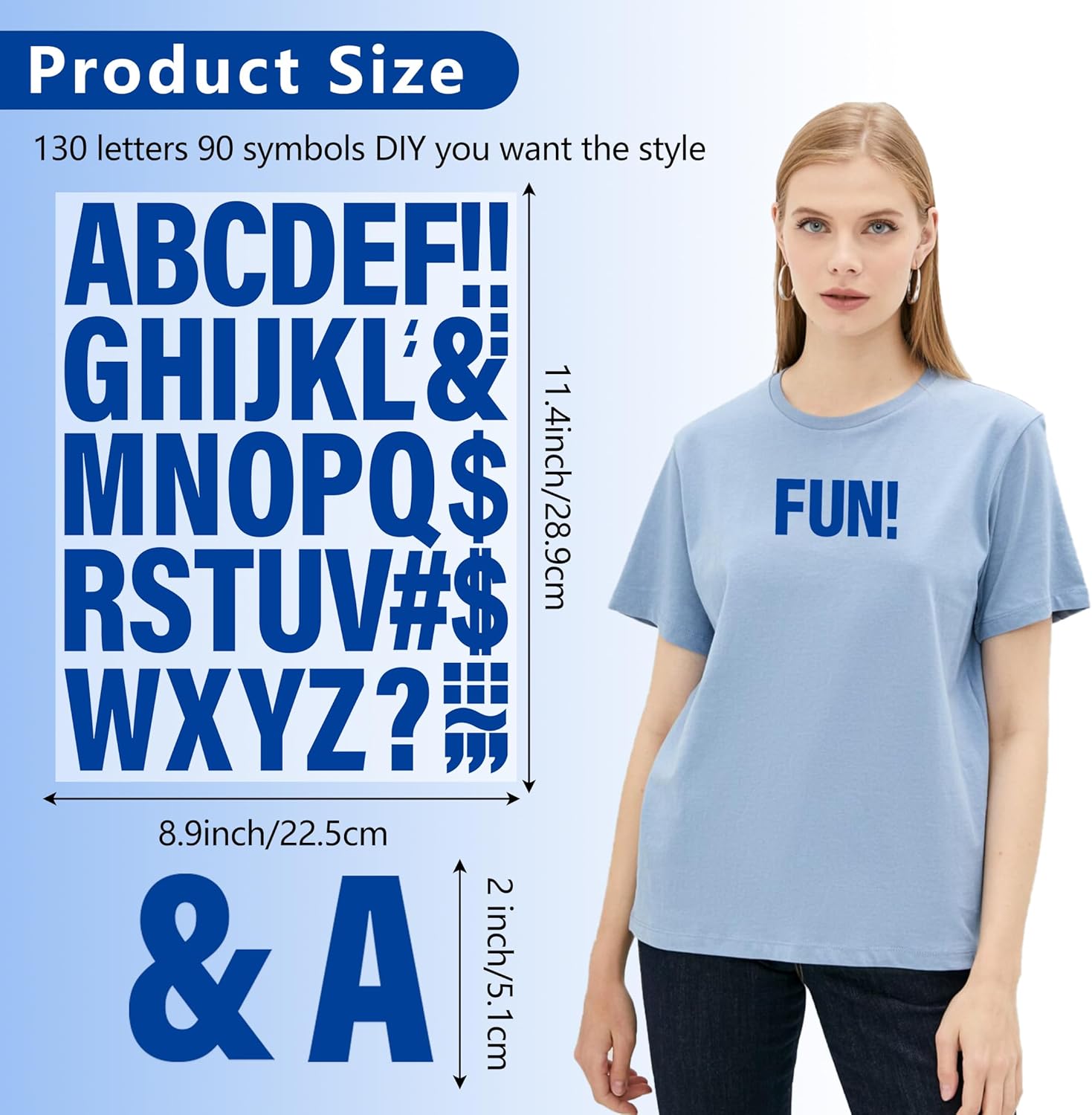 5 Sheets 220 Pieces Iron On Letters for Clothing, 2 Nepal | Ubuy