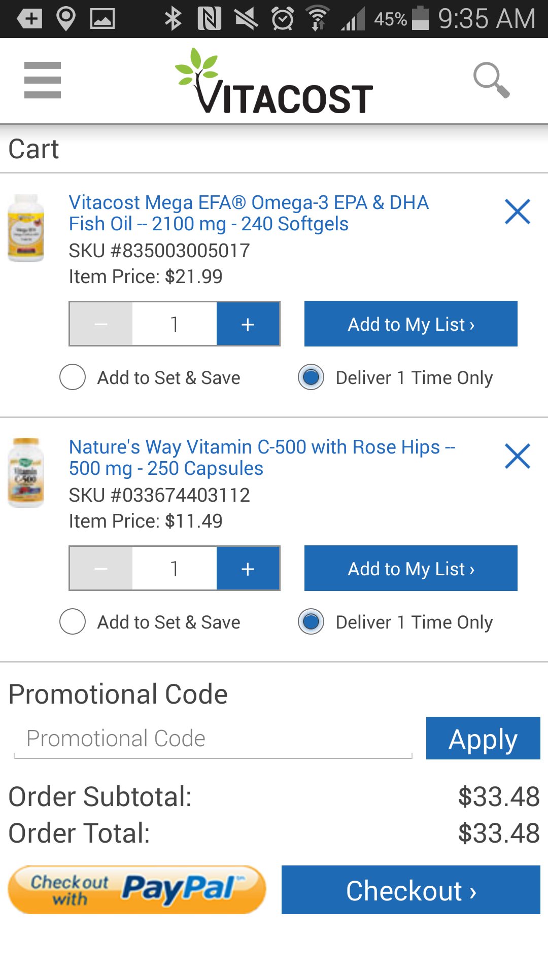 Vitacost - App on Amazon Appstore