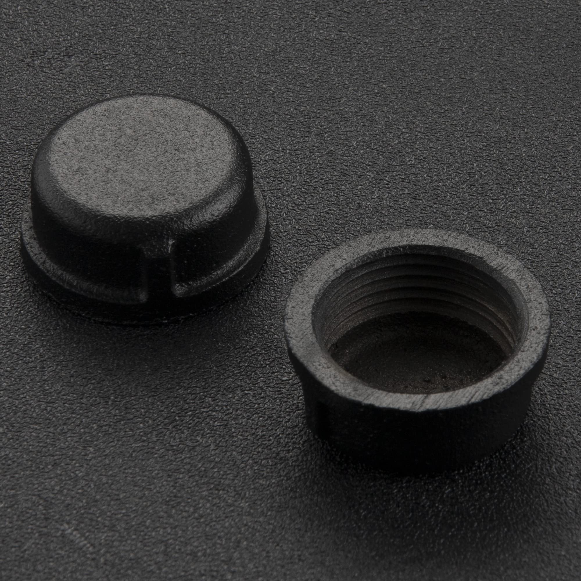 Snapklik.com : 1" Black Industrial Pipe Fitting Caps - 10 Pack Iron ...