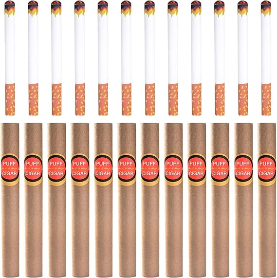 Amazon.com: 24 Pcs Fake Puff Cigarettes Fake Cigars for Prank, Joke ...