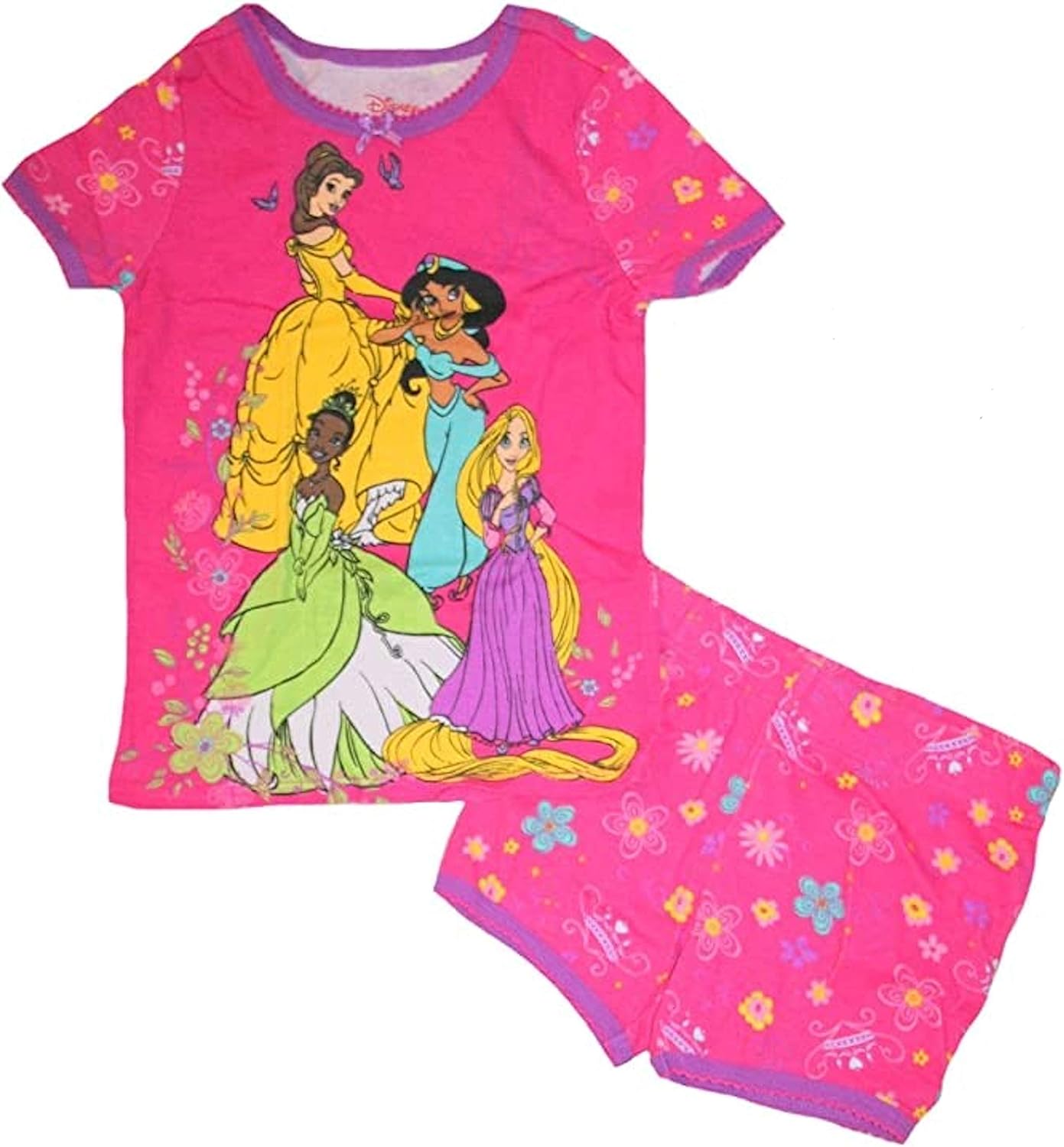 Amazon.com: Disney Princess' Little Girls' 2 Piece Pajama Set & Notepad ...
