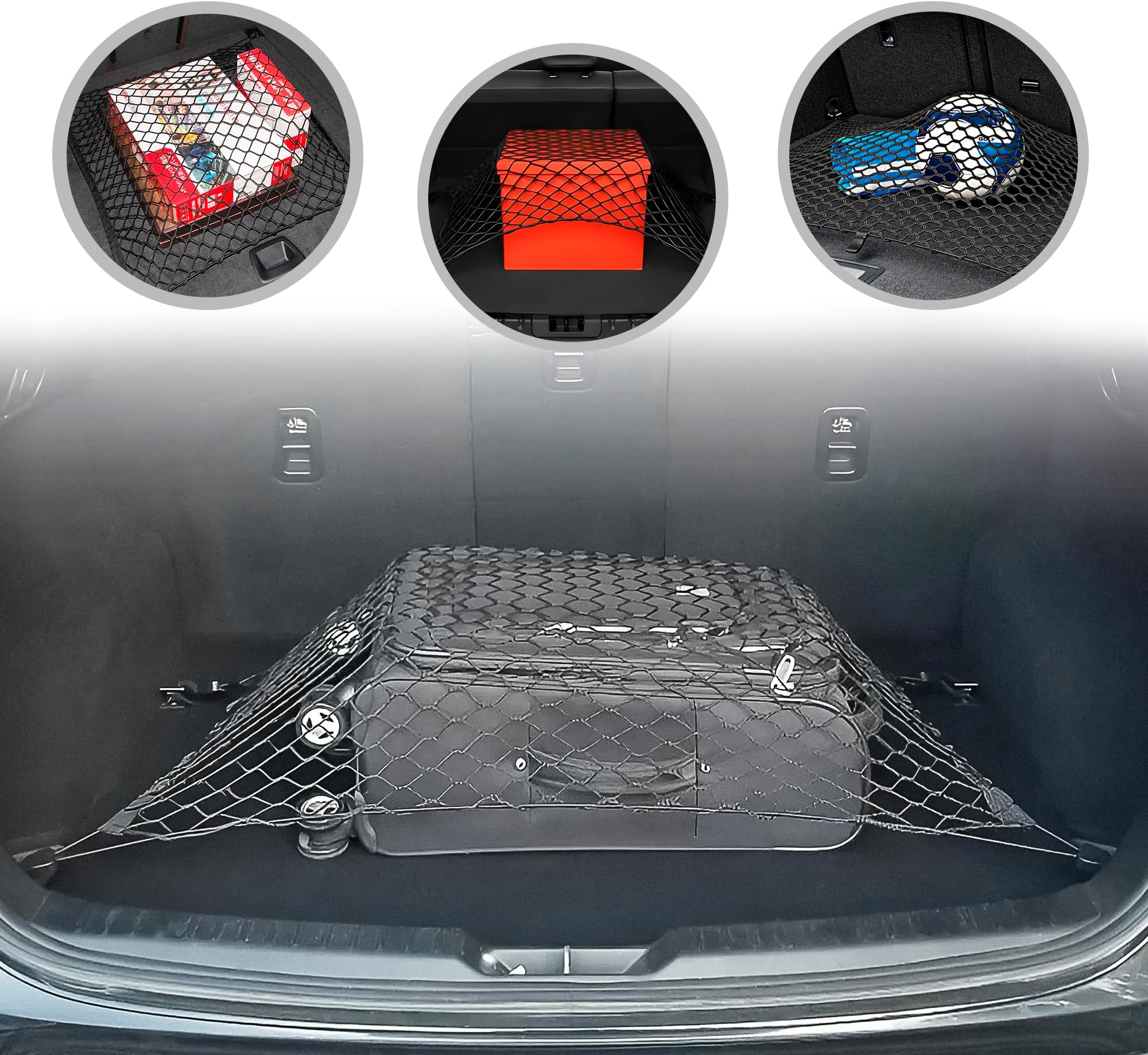 Amazon.com: Floor Style Trunk Cargo Net for Mazda3 Mazda 3 (5 Door ...