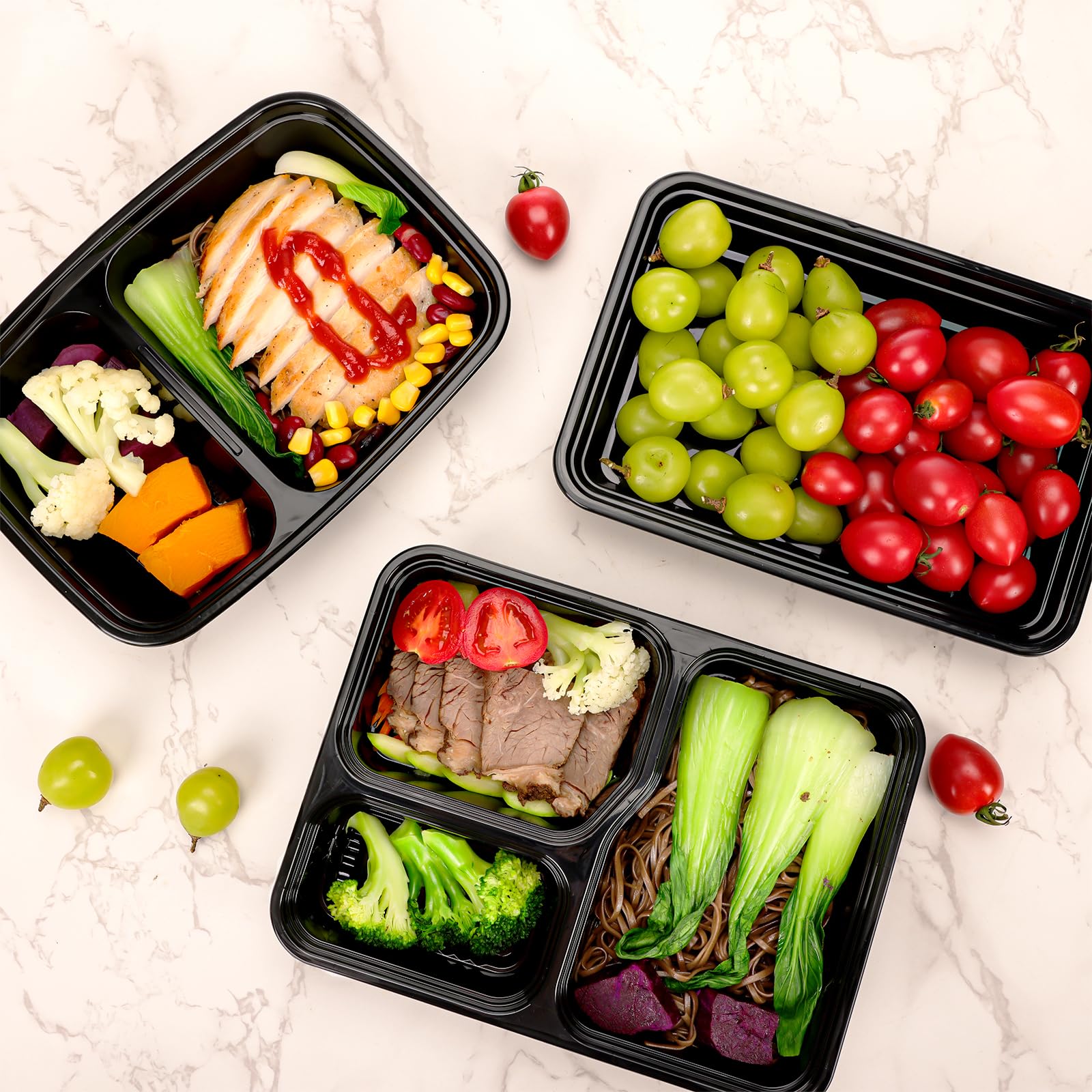 Snapklik.com : Moretoes 36 Pack Meal Prep Containers Resuable Set - 1 ...