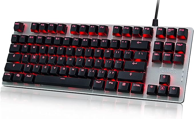 Amazon.com: Fuhlen G87 Mechanical Keyboard 87 Keys - Linear & Clicky ...