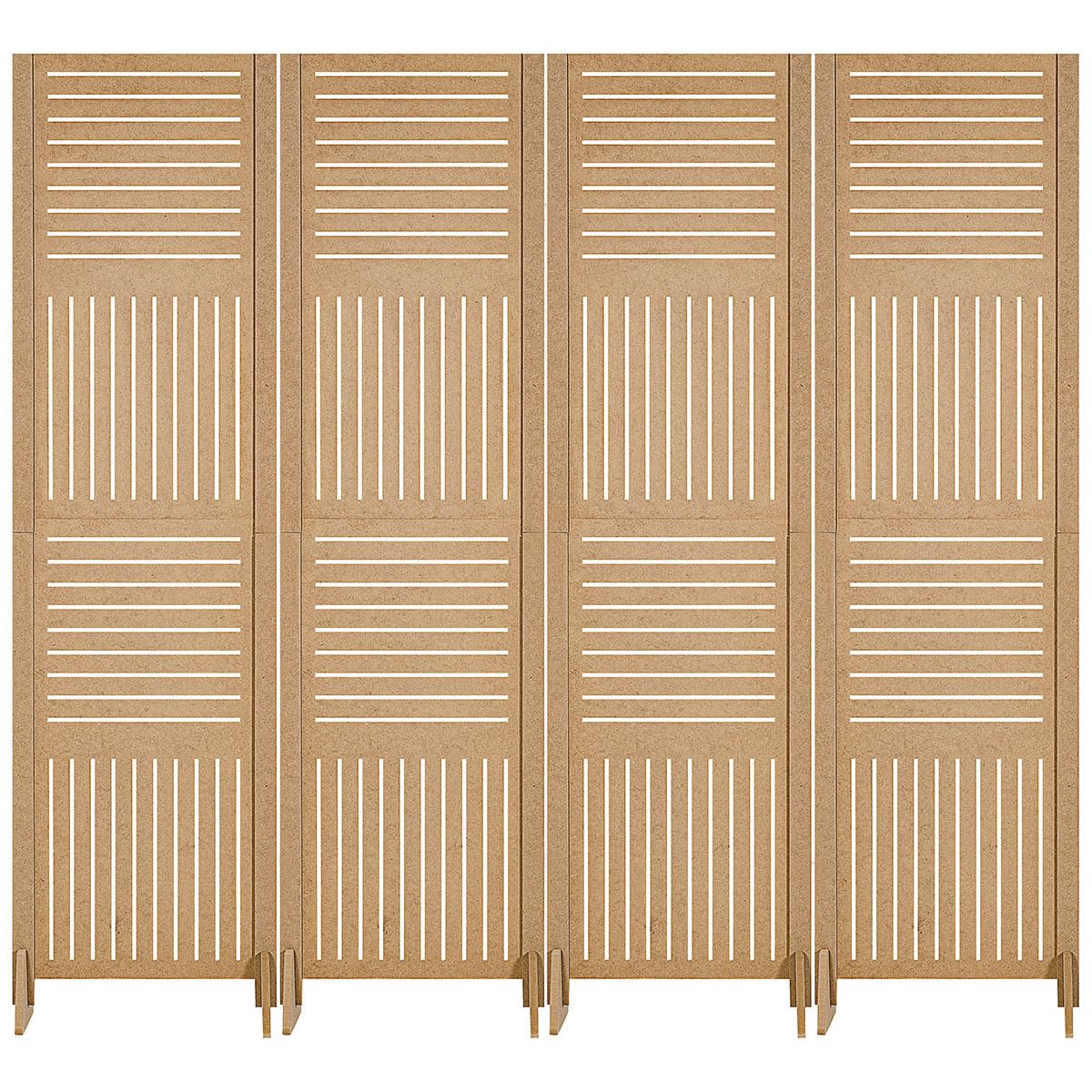 Biombo Horizontal Vertical Divisor Separador Repartido Ambiente (4 ...