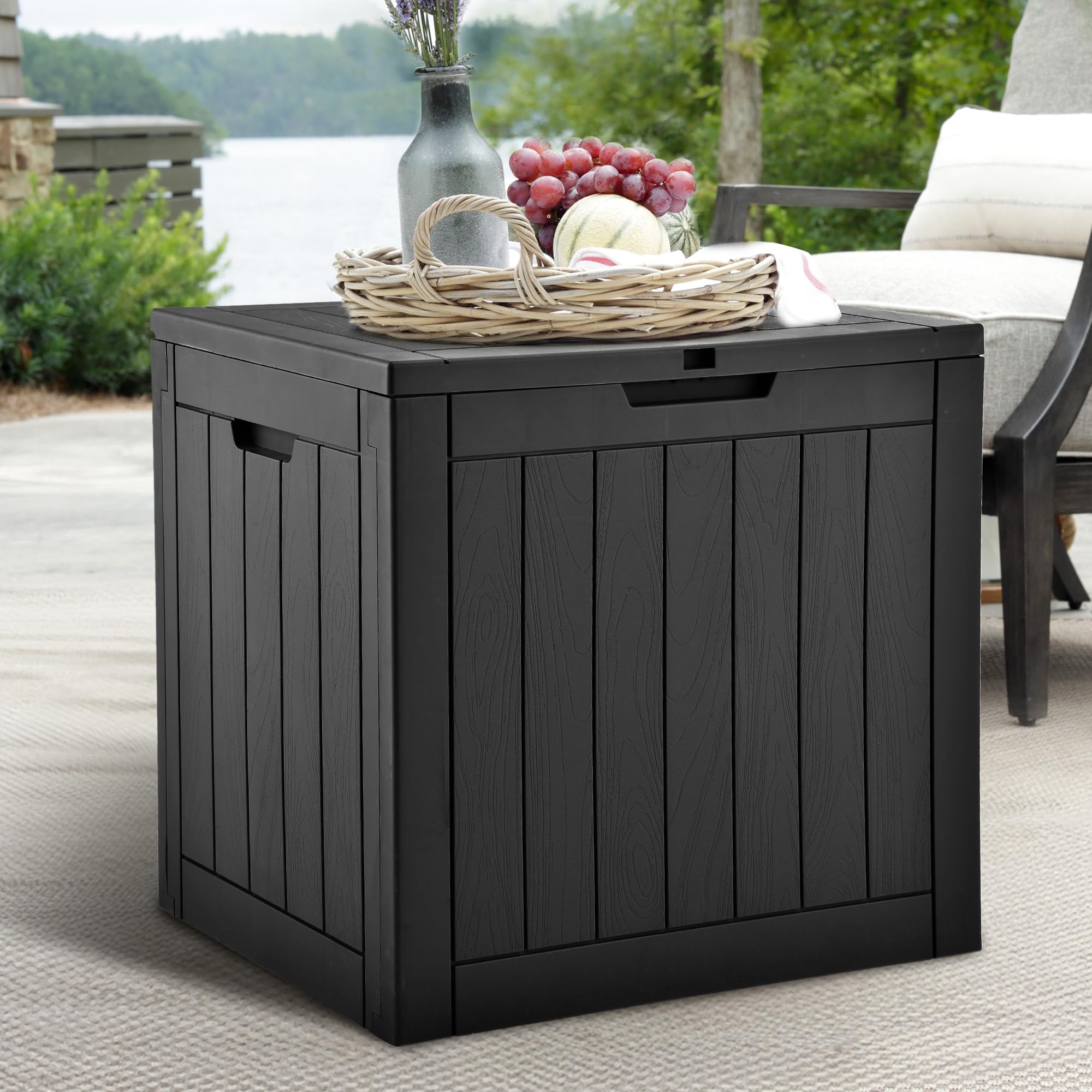 Snapklik.com : DWVO 30 Gallon Deck Box Outdoor Storage Box, Lockable ...