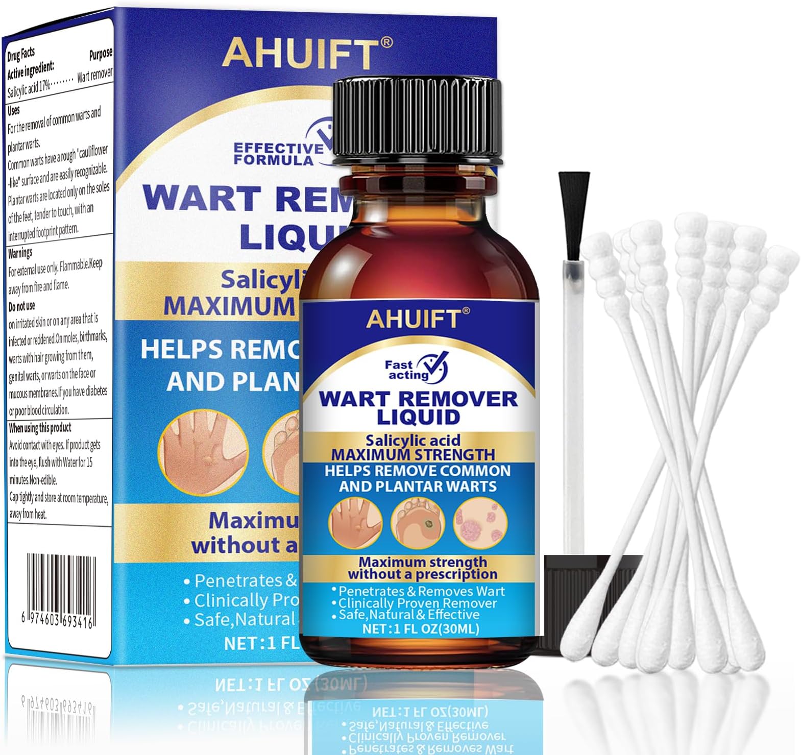 Amazon.com: 30ML Fast Acting Wart Freeze Off Wart Removal,17% Salicylic ...