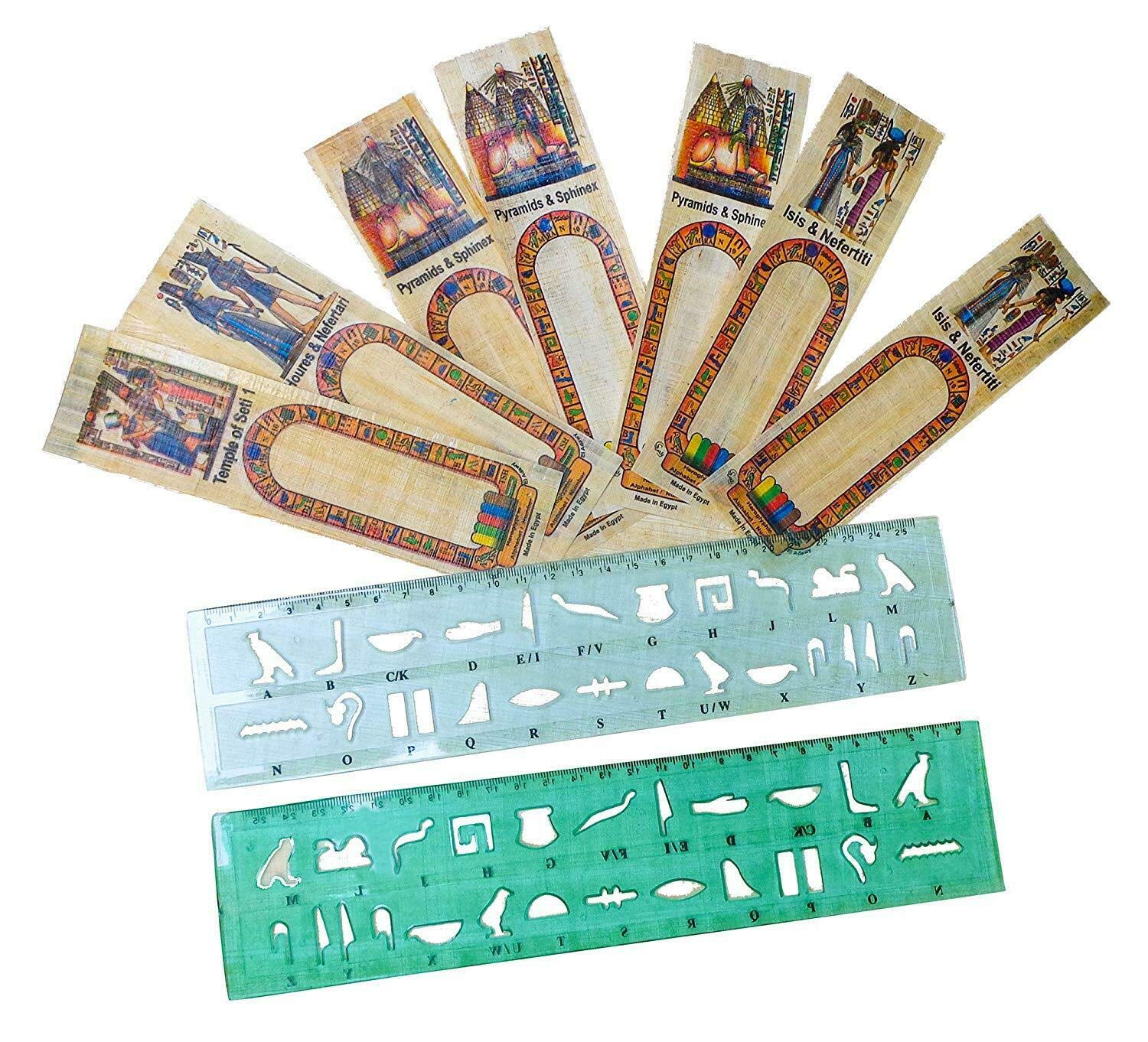 Buy 10 Egyptian Pharaoh Papyrus Blank Bookmarks Book Marks Book Mark ...