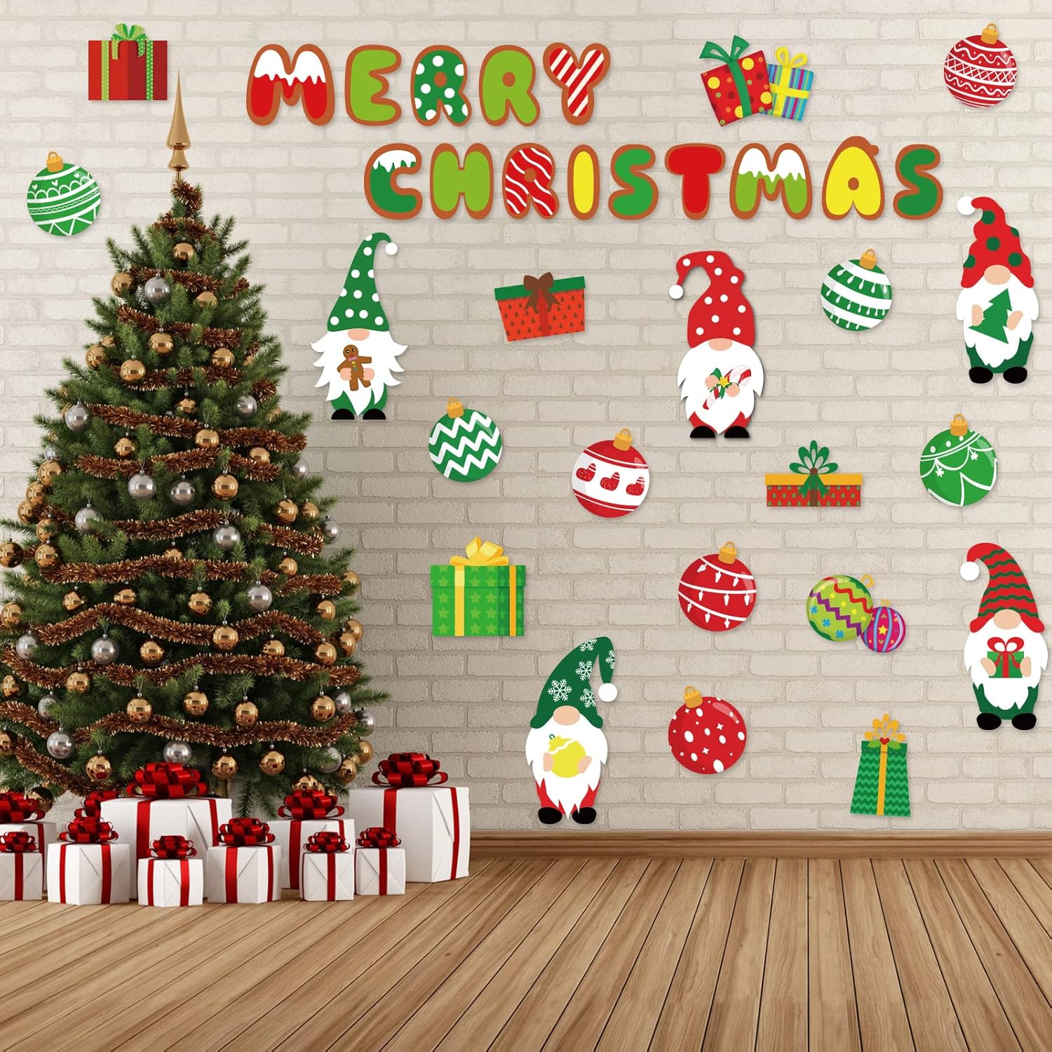 Buy Christmas Bulletin Board Decorations Set Christmas Gnomes Bulletin ...