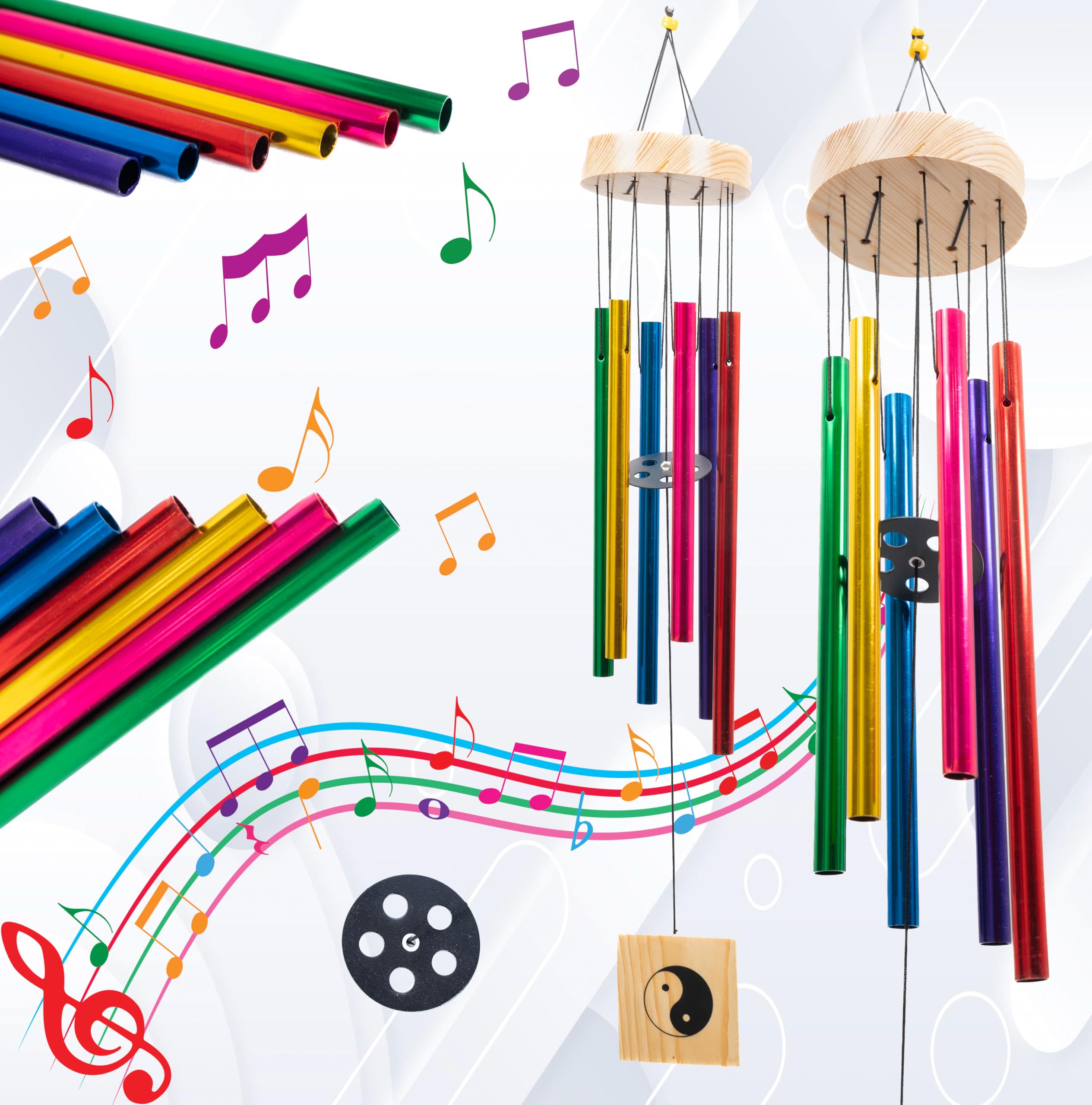 AATHIRVILLA Wind Chimes for Home Balcony Decorations | Positive Sound ...