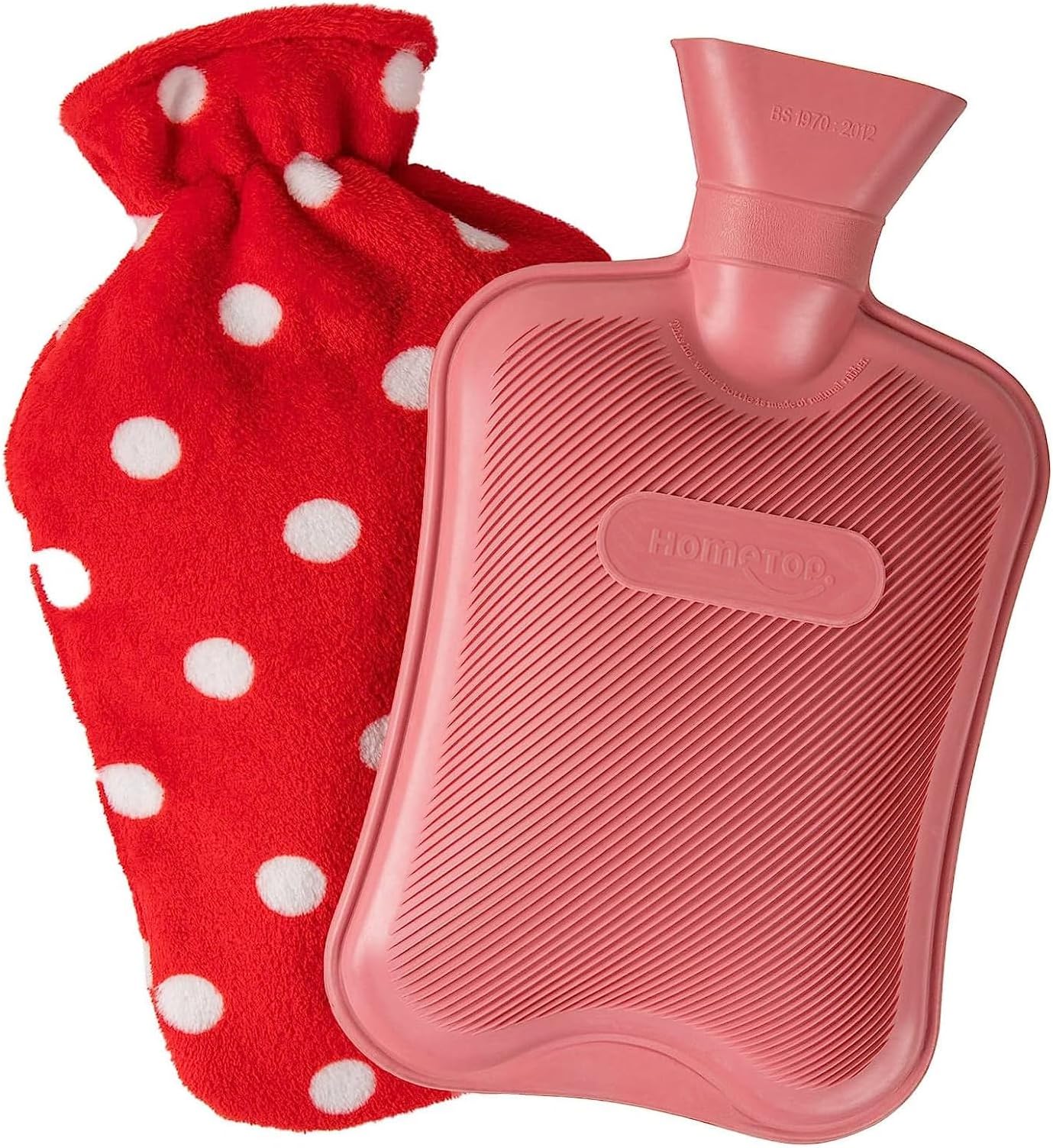 Amazon.com: HomeTop Premium Classic Rubber Hot Water Bottle (Red ...