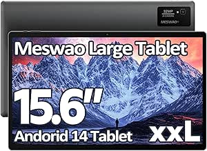 MESWAO 15.6 Inch Tablet Android 14 Tablet, 2025 Large Screen Tablet ...