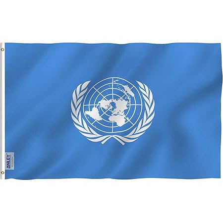 Amazon.com : New 3x5 United Nations Flag UN Peace Keeping Flags NIP ...