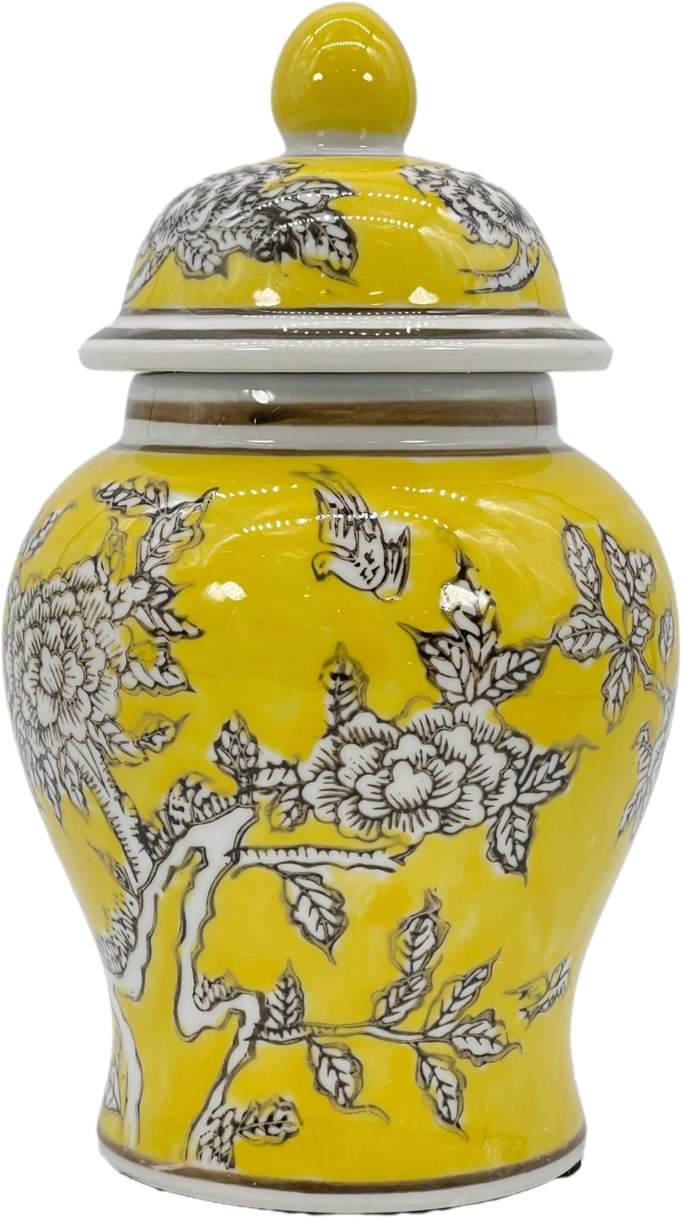 Amazon.com: Homyl Traditional Pierced Ginger Jar with Lid, Carved ...