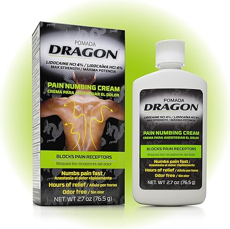 Amazon.com: Dragon Numbing Cream Lidocaine 4% Maximum Strength Numbing ...