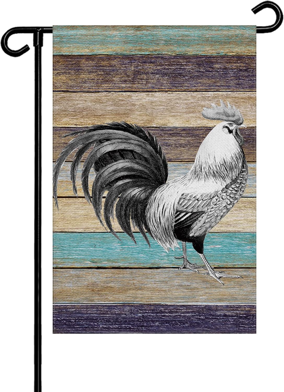 Amazon.com : Farmhouse Animal Garden Flag 28x40 Inch Double Sided ...