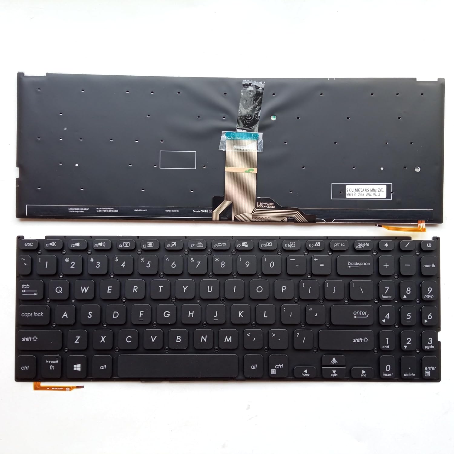 Amazon.com: Laptop Replacement US Keyboard Compatible with ASUS X509 ...